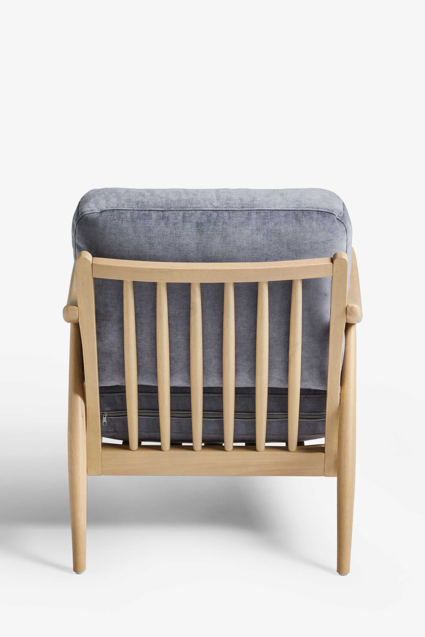 Buy Fine Chenille Granite Blue, Light Oak Effect Frame Hampton Wooden ...