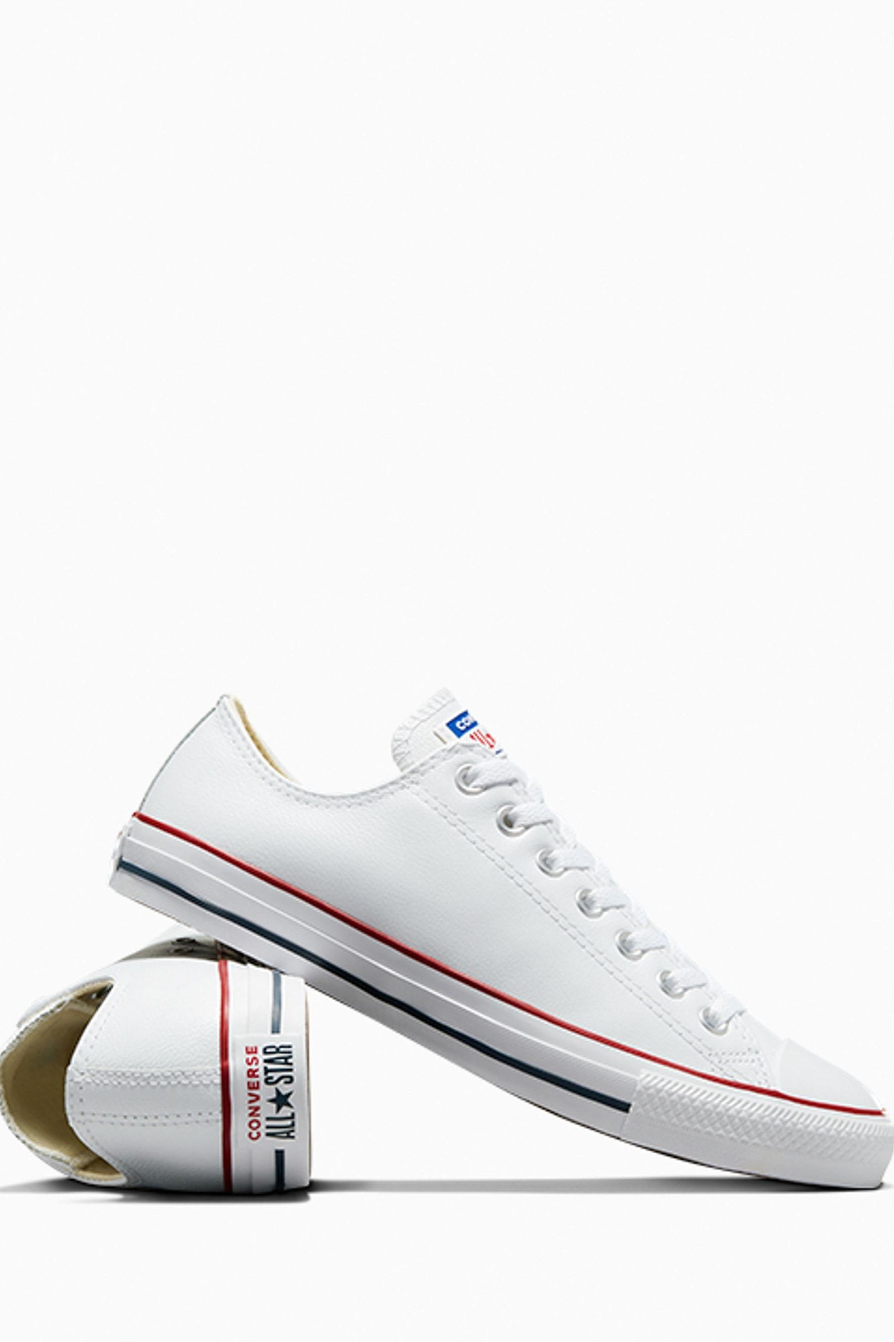 Buy Converse White Leather Ox Trainers from the Next UK online shop