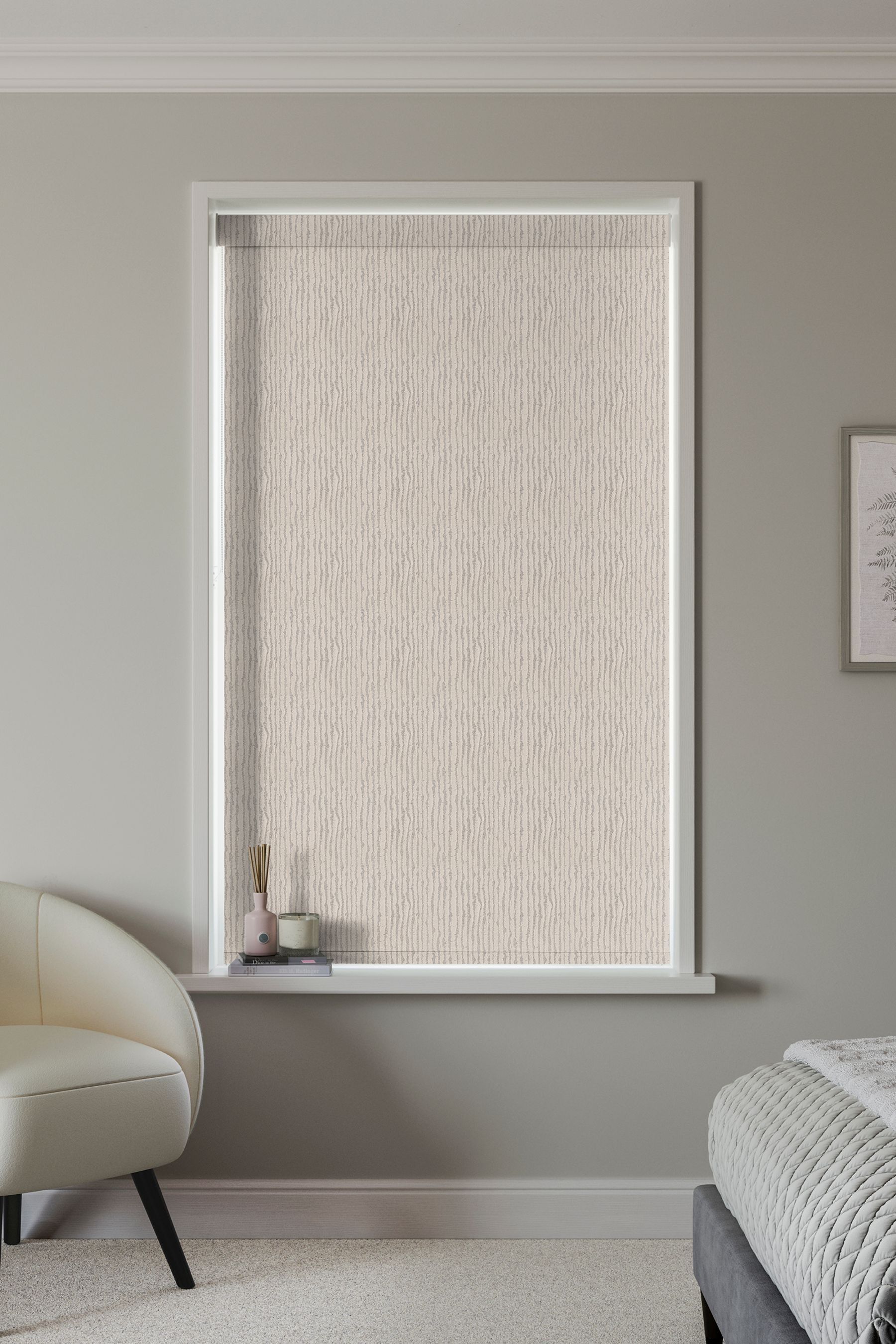 Buy Champagne Natural Devon Made to Measure Blackout Roller Blind from ...