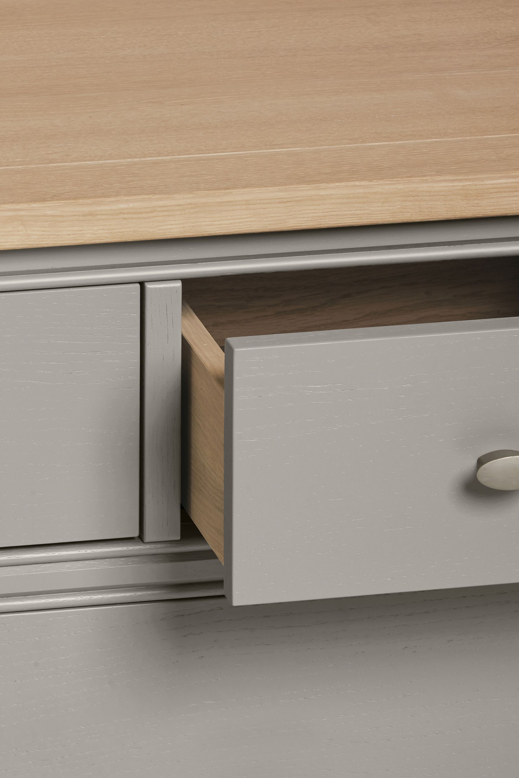 Buy Grey Hampton Painted Oak Collection 5 Drawer Chest Of Drawers from ...