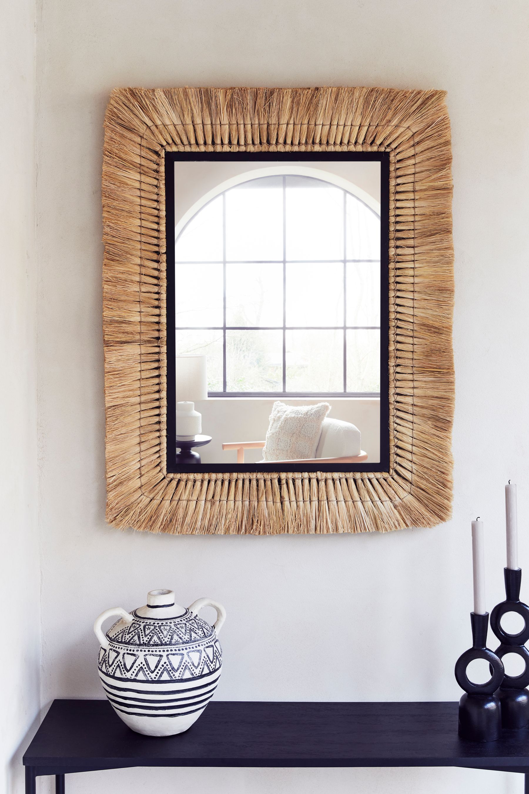 Buy French Connection Mid Natural Jute Mirror from the Next UK online shop