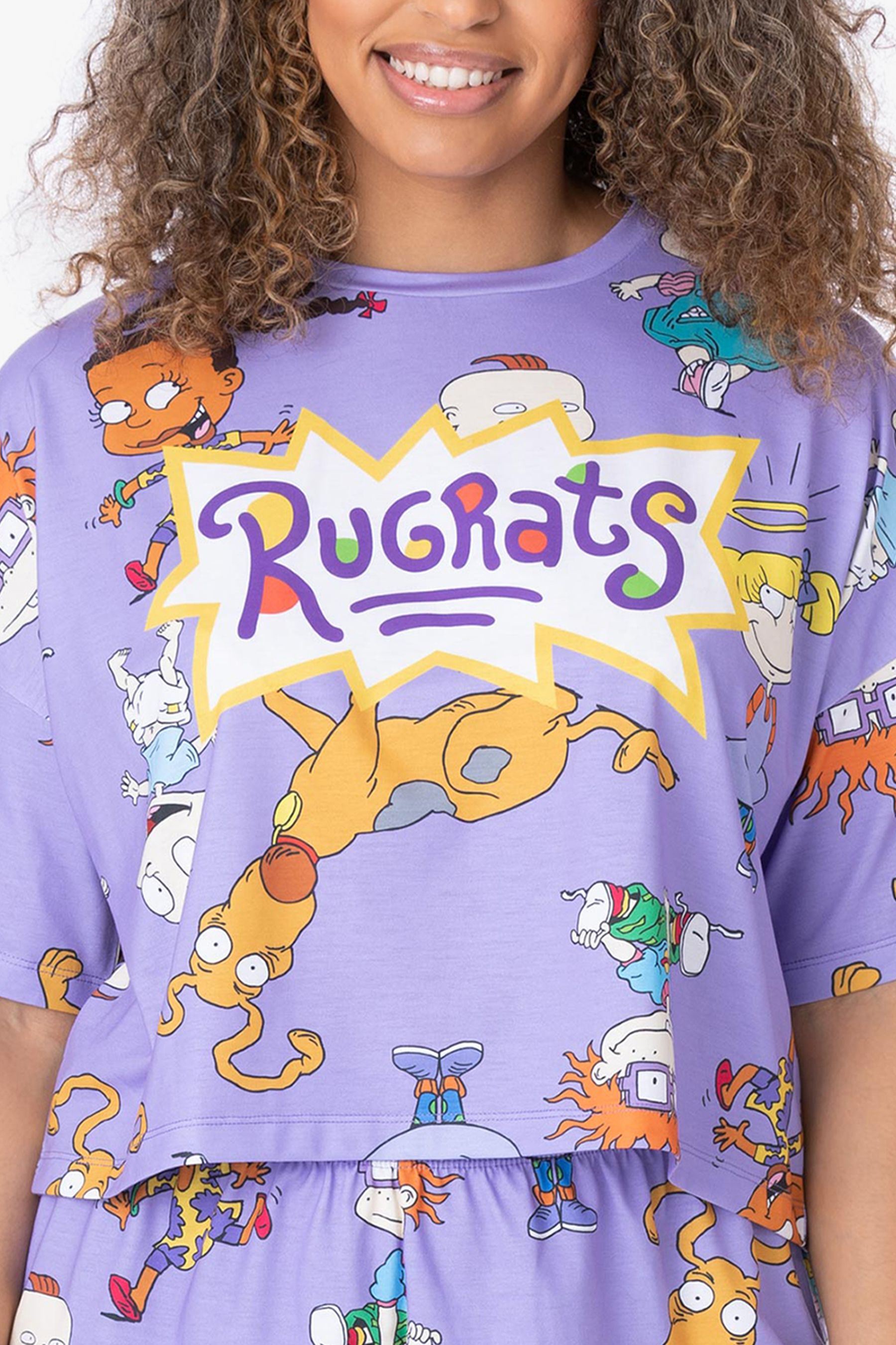Buy Vanilla Underground Purple Rugrats Ladies Licensing Short Pyjamas ...