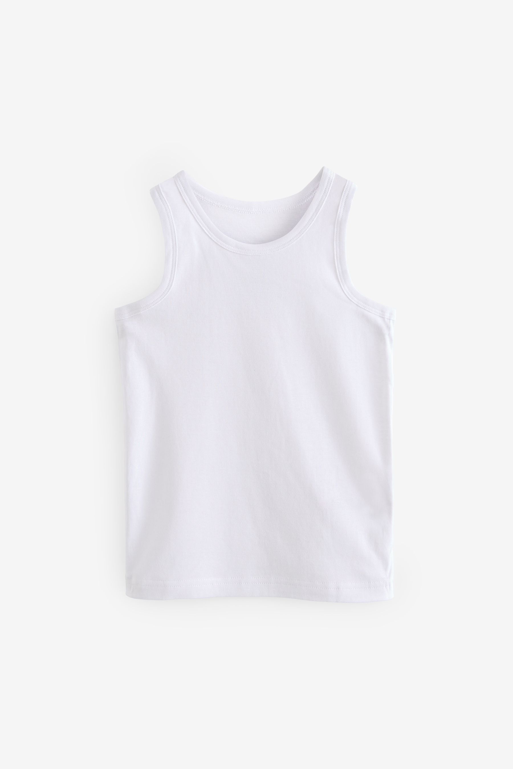 Buy Grey Organic Cotton Vests 5 Pack (1.5-16yrs) from Next Australia