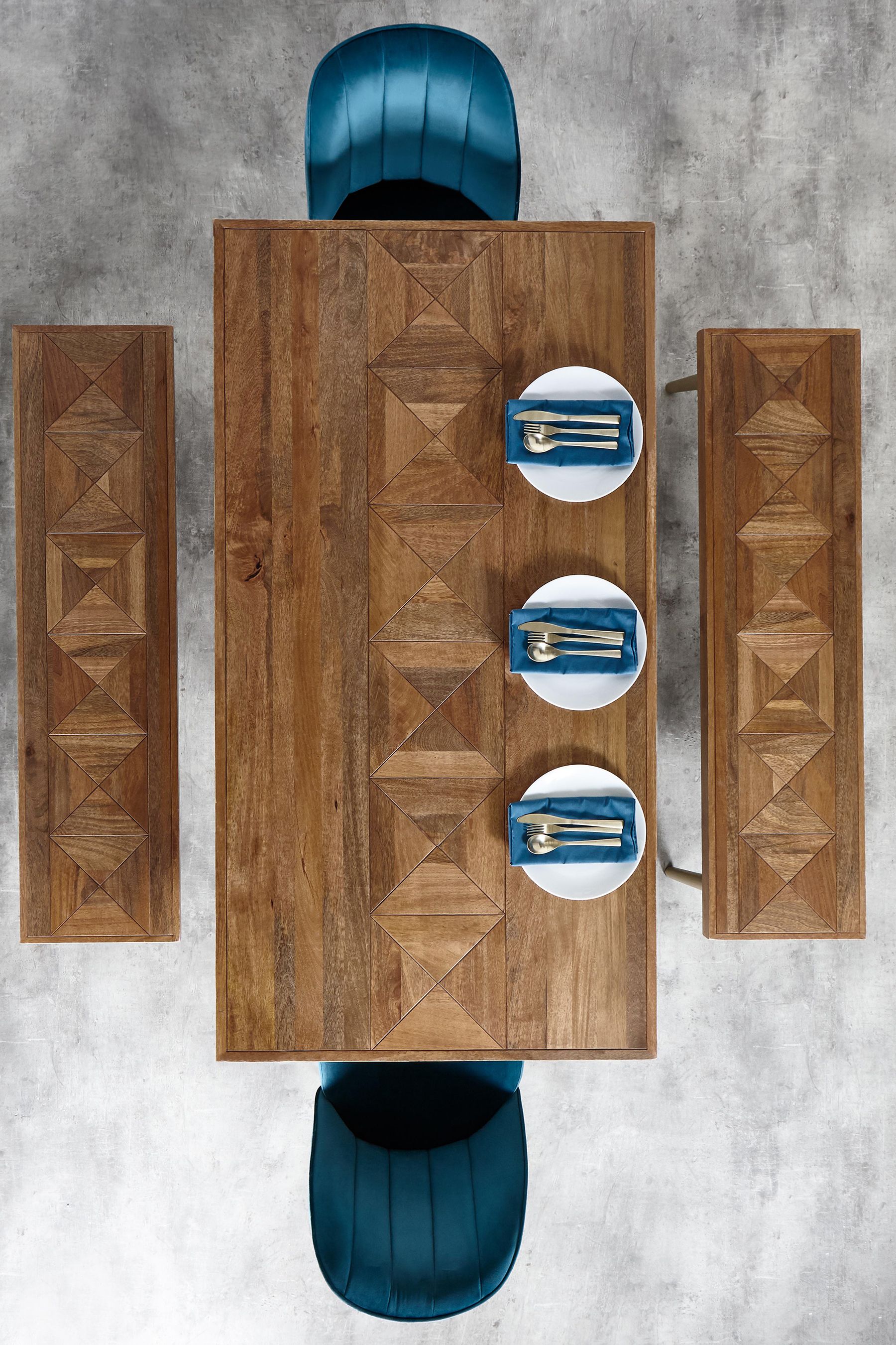 Buy Dark Lloyd Mango Wood 6 Seater Dining Table from the Next UK online ...