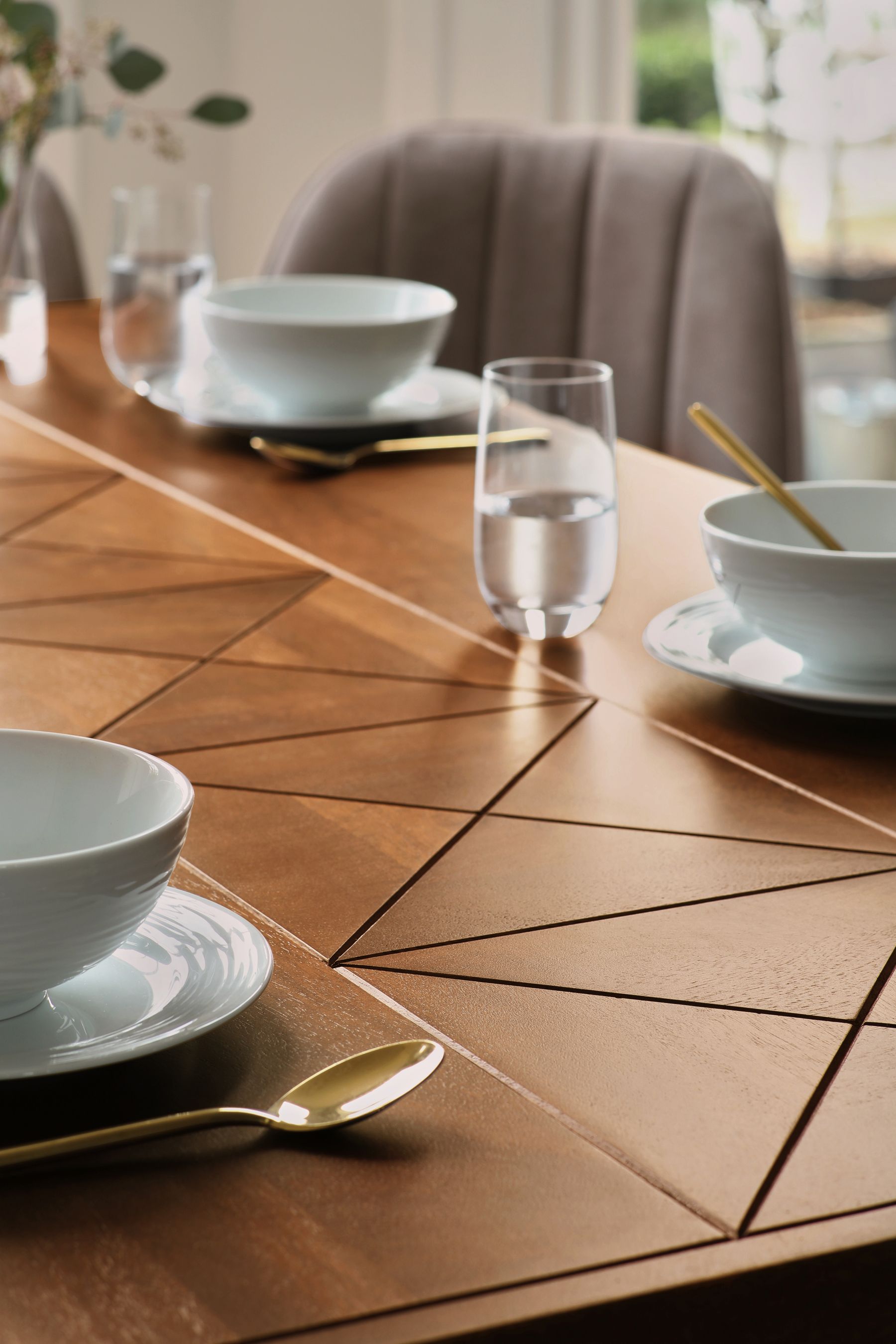 Buy Dark Lloyd Mango Wood 6 Seater Dining Table from the Next UK online ...