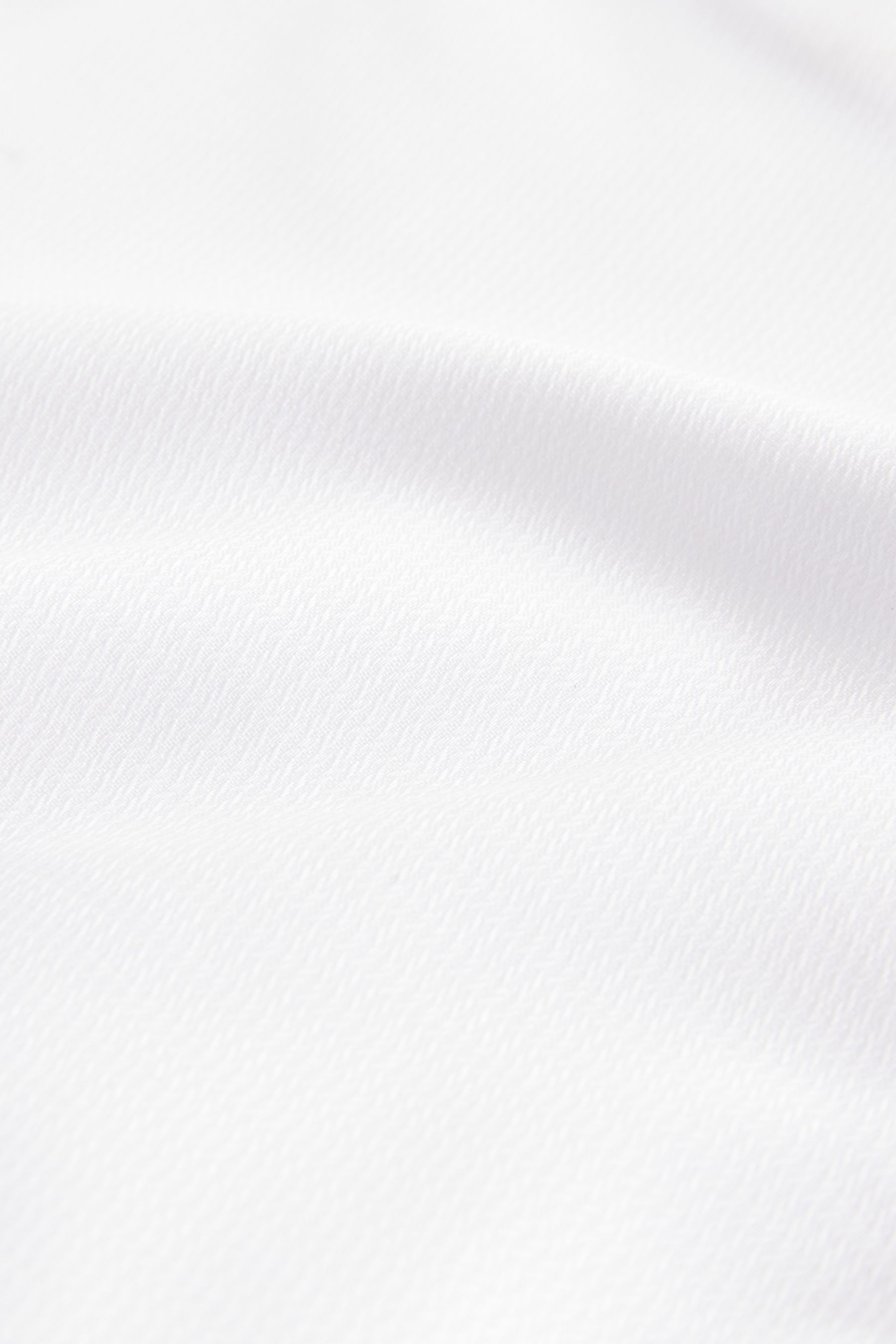 Buy White Regular Fit Double Cuff Easy Care Textured Shirt from the ...