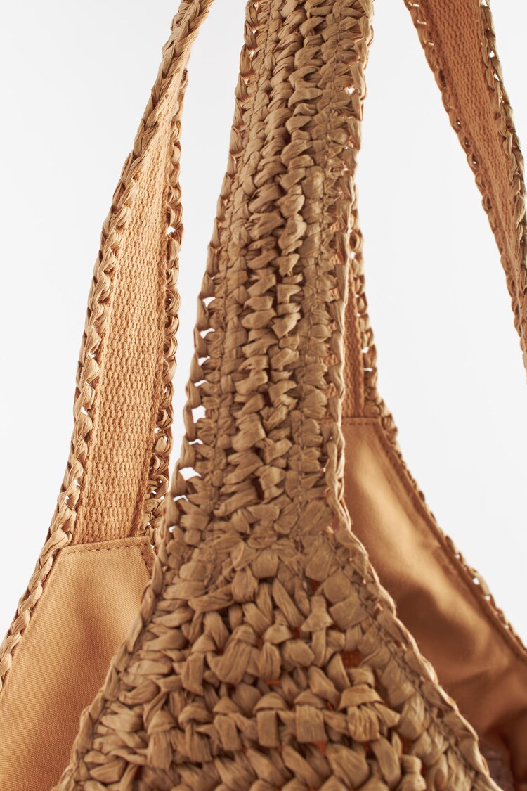 Buy Neutral Straw Shoulder Bag from the Next UK online shop