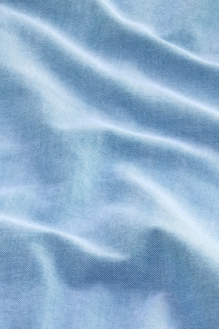 Buy Light Blue Slim Fit Long Sleeve Oxford Shirt from the Next UK ...