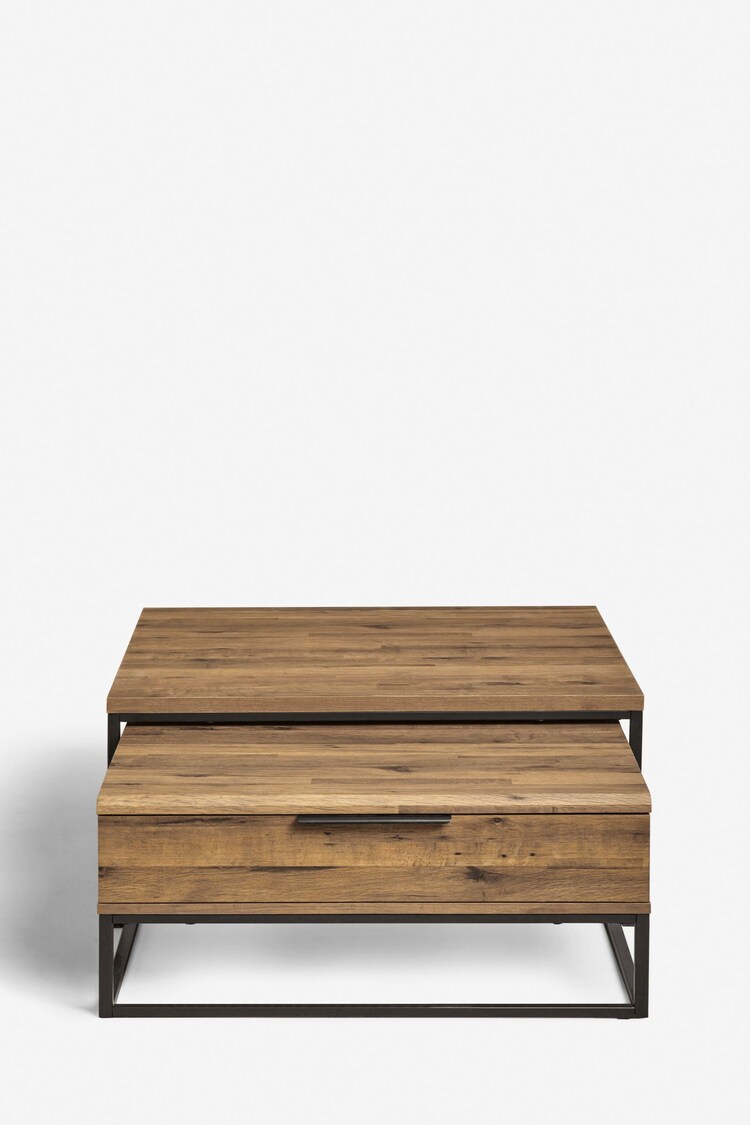 Buy Dark Bronx Nest of 2, Rectangular Coffee Table from the Next UK ...