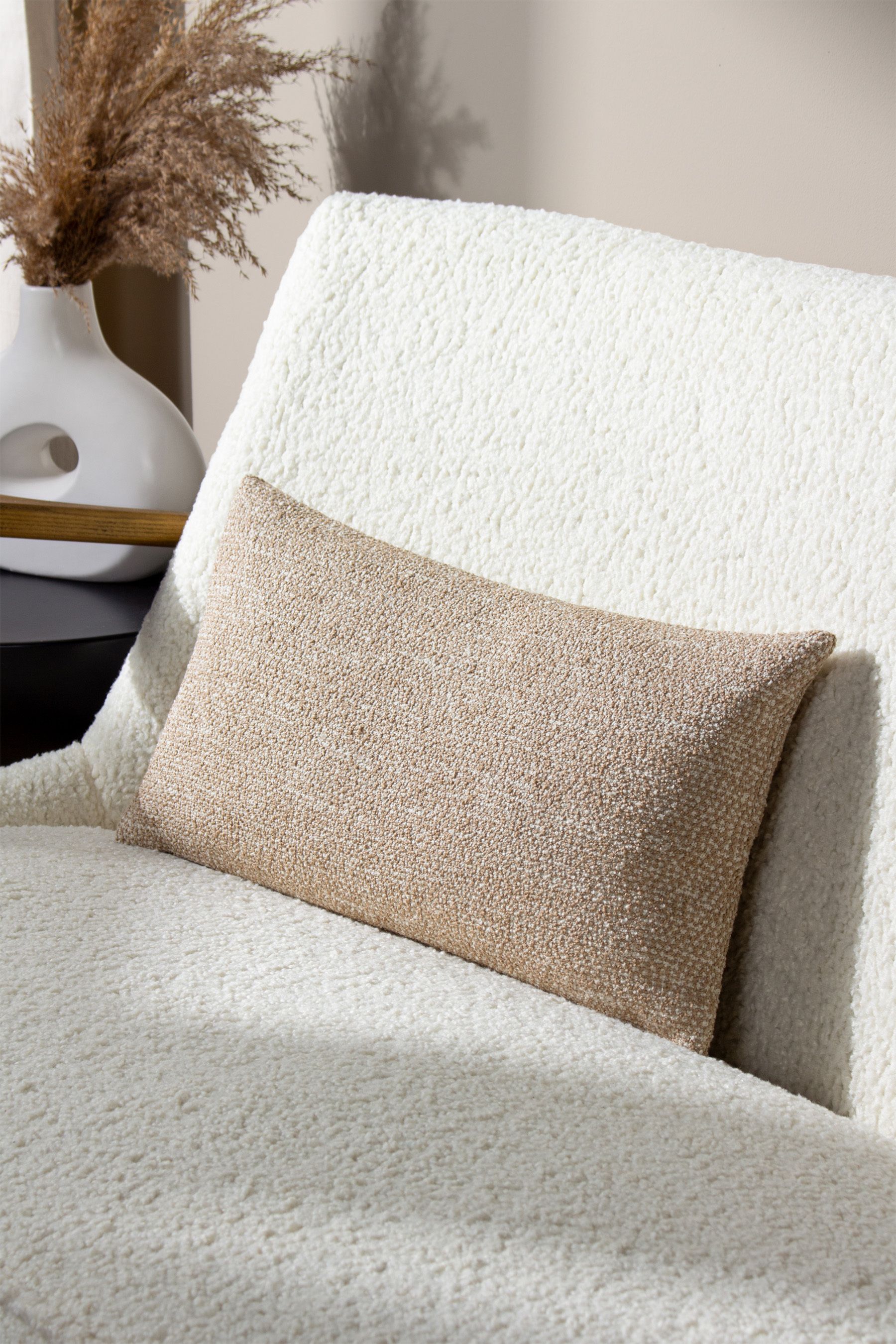 Buy HÖEM Natural Tiona Rectangular Woven Jacquard Cushion from the Next ...