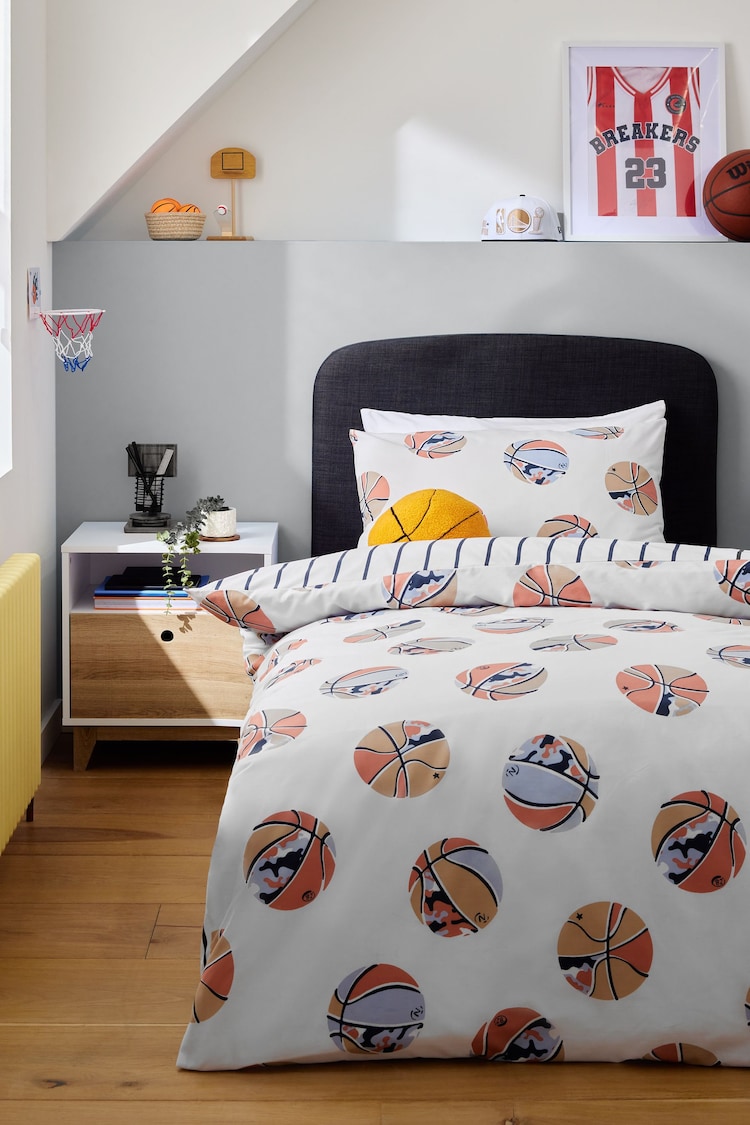 Buy Neutral Basketball Duvet Cover and Pillowcase Set from Next Ireland