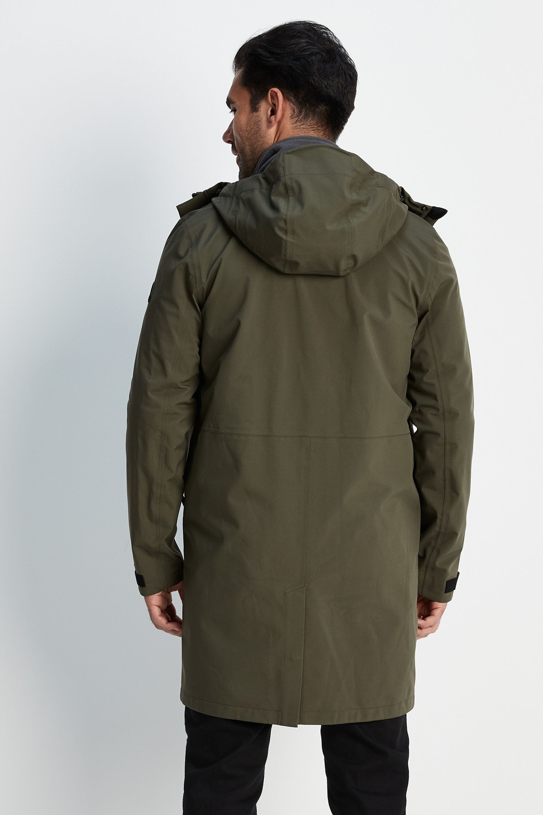 Buy Tog 24 Green Glenton Long Hooded Waterproof Coat from the Next UK ...
