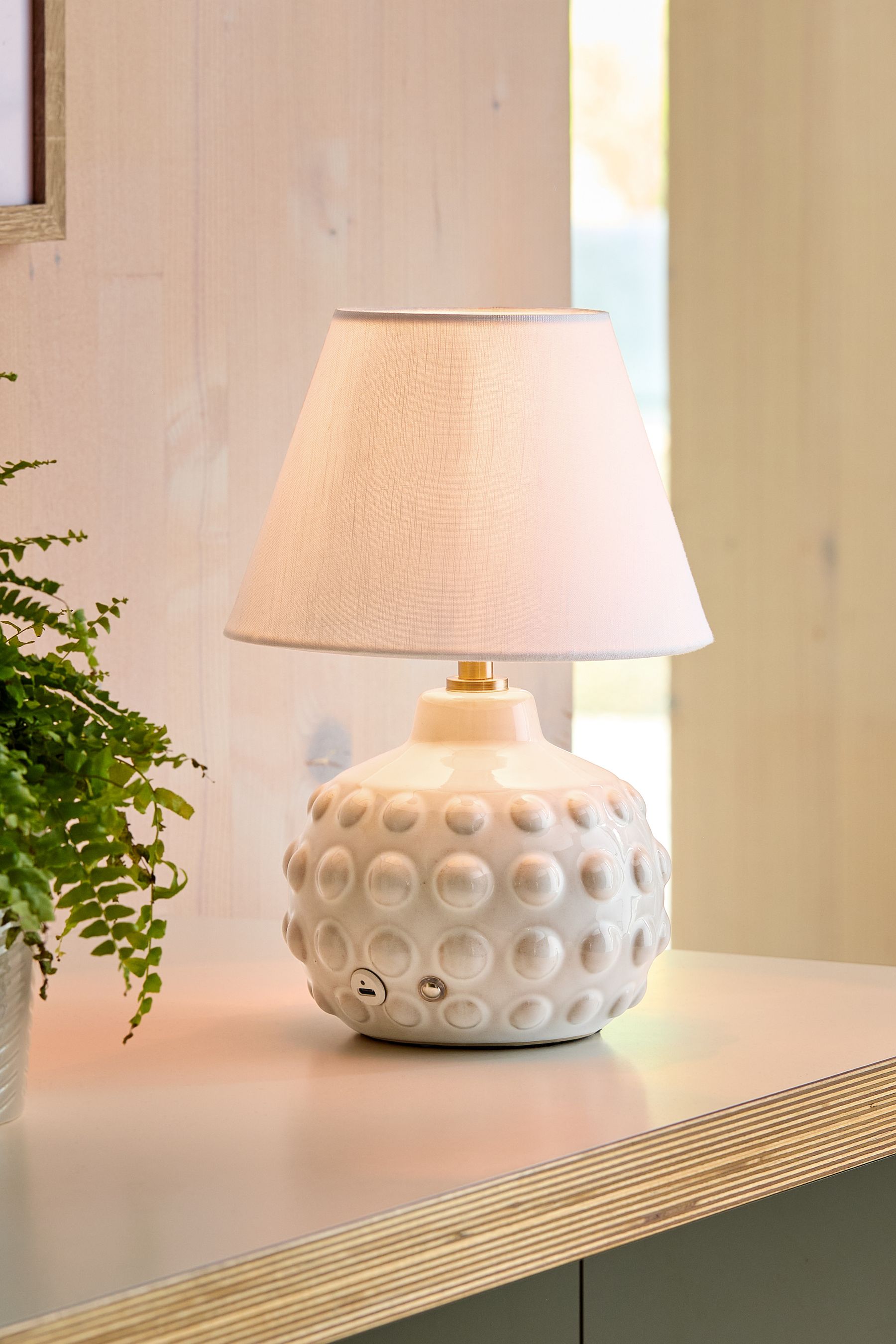 Buy White Bibury Small Rechargeable Table Lamp from the Next UK online shop