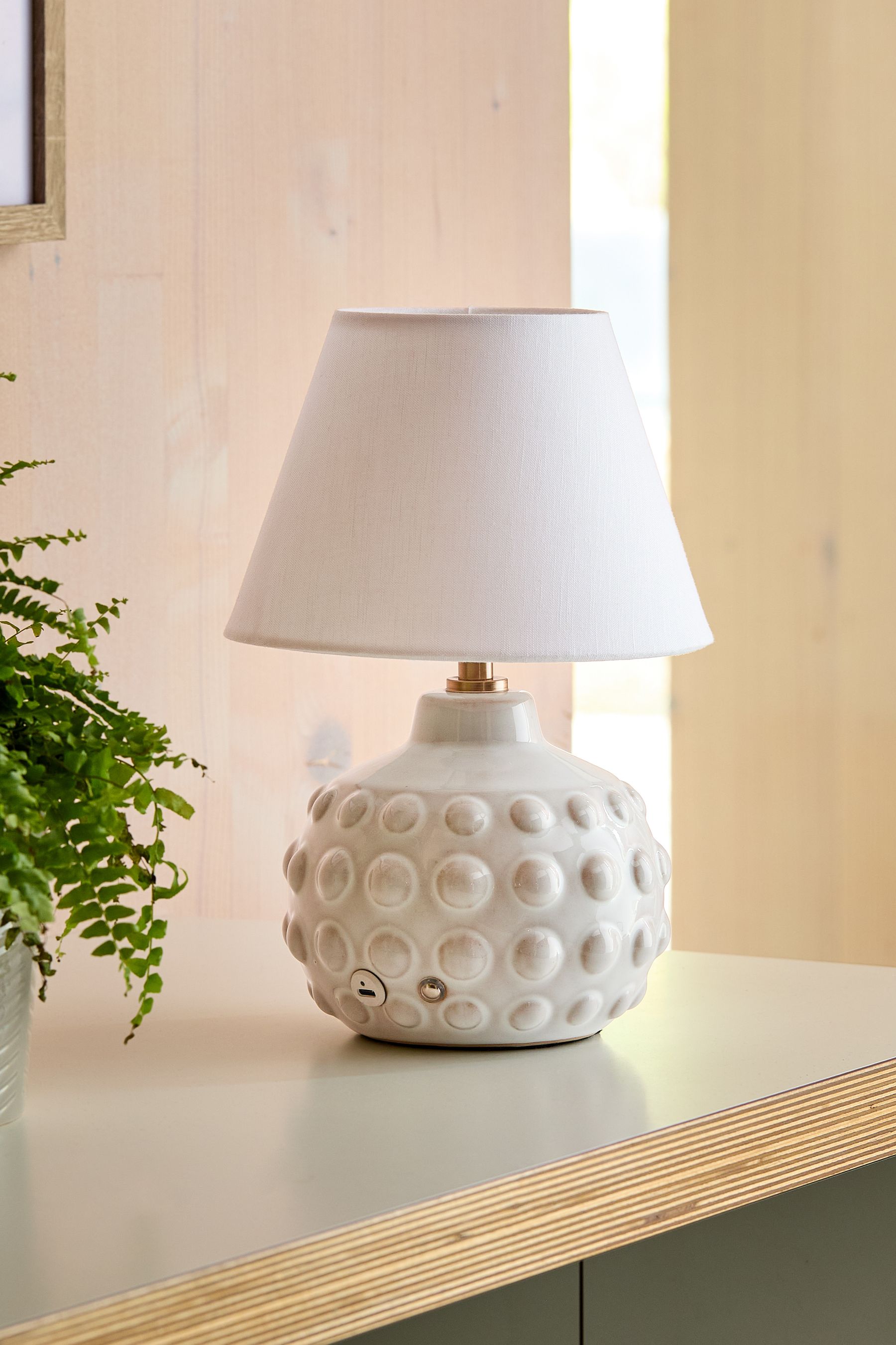 Buy White Bibury Small Rechargeable Table Lamp from the Next UK online shop