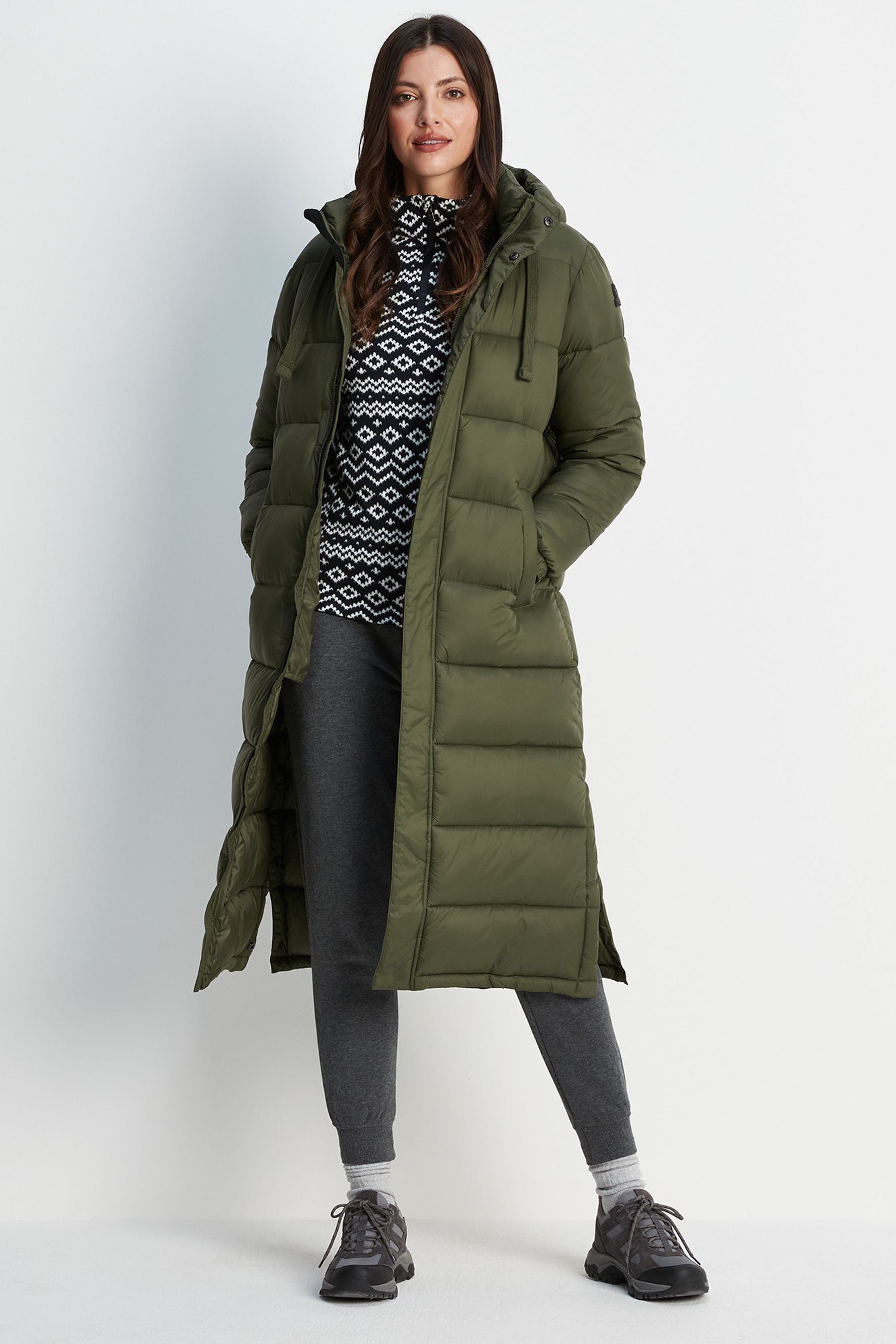 Buy Tog 24 Green Cautley Long Padded Jacket from the Next UK online shop