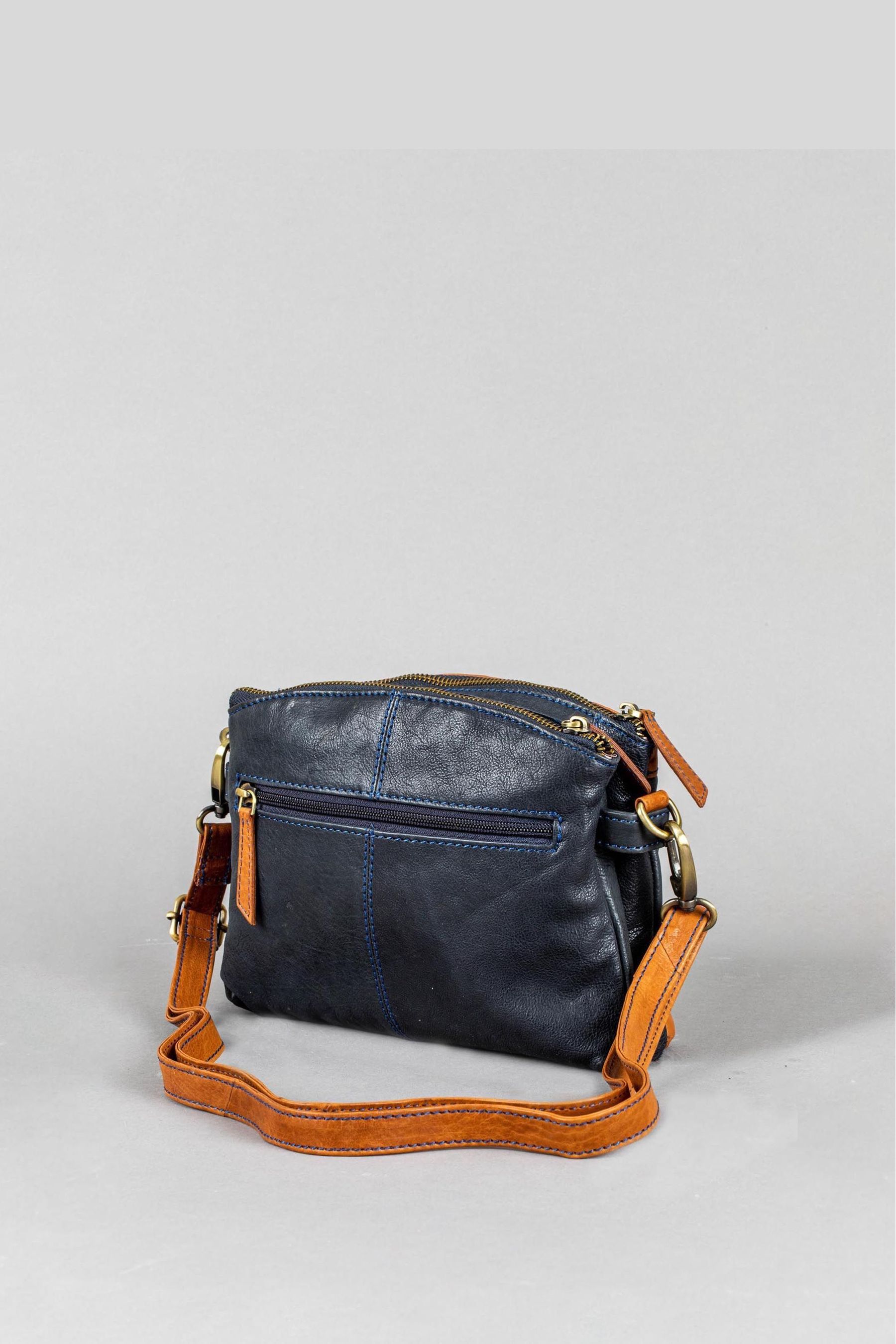 Buy Lakeland Leather Blue Hartsop Zip Cross-Body Bag from the Next UK ...