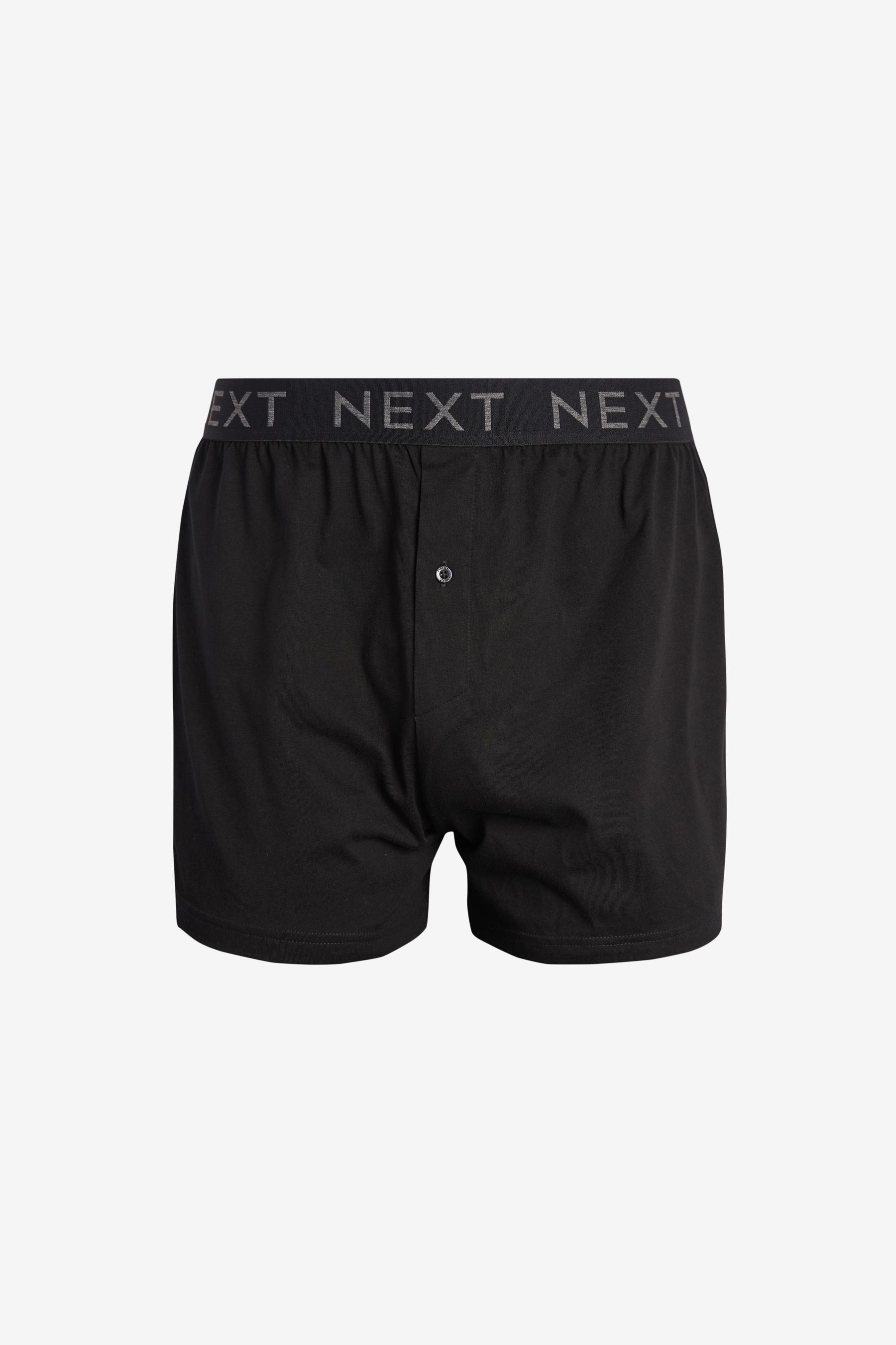 Buy Black 10 pack 100% Cotton Boxers from Next Australia