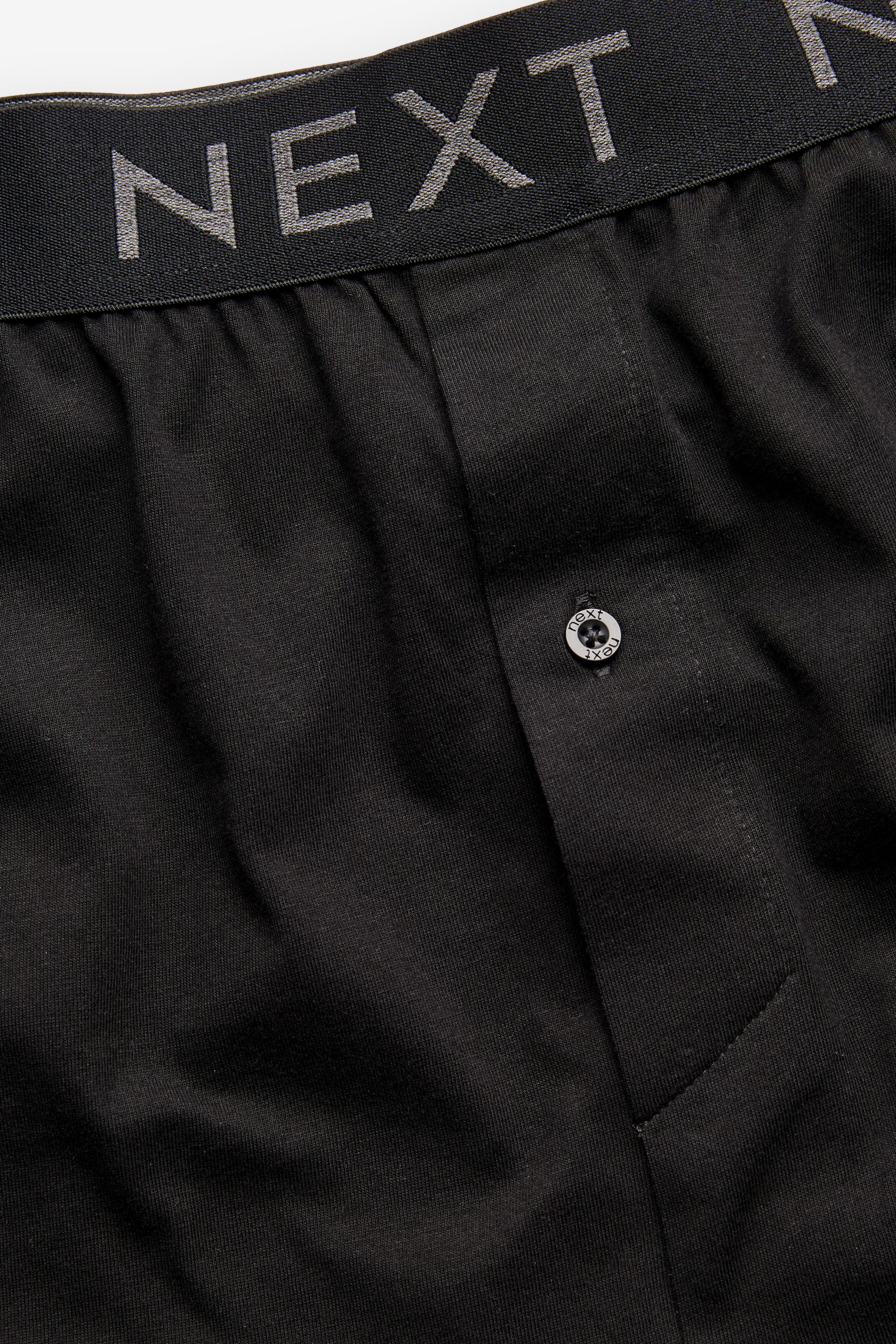 Buy Black 10 pack 100% Cotton Boxers from Next Australia