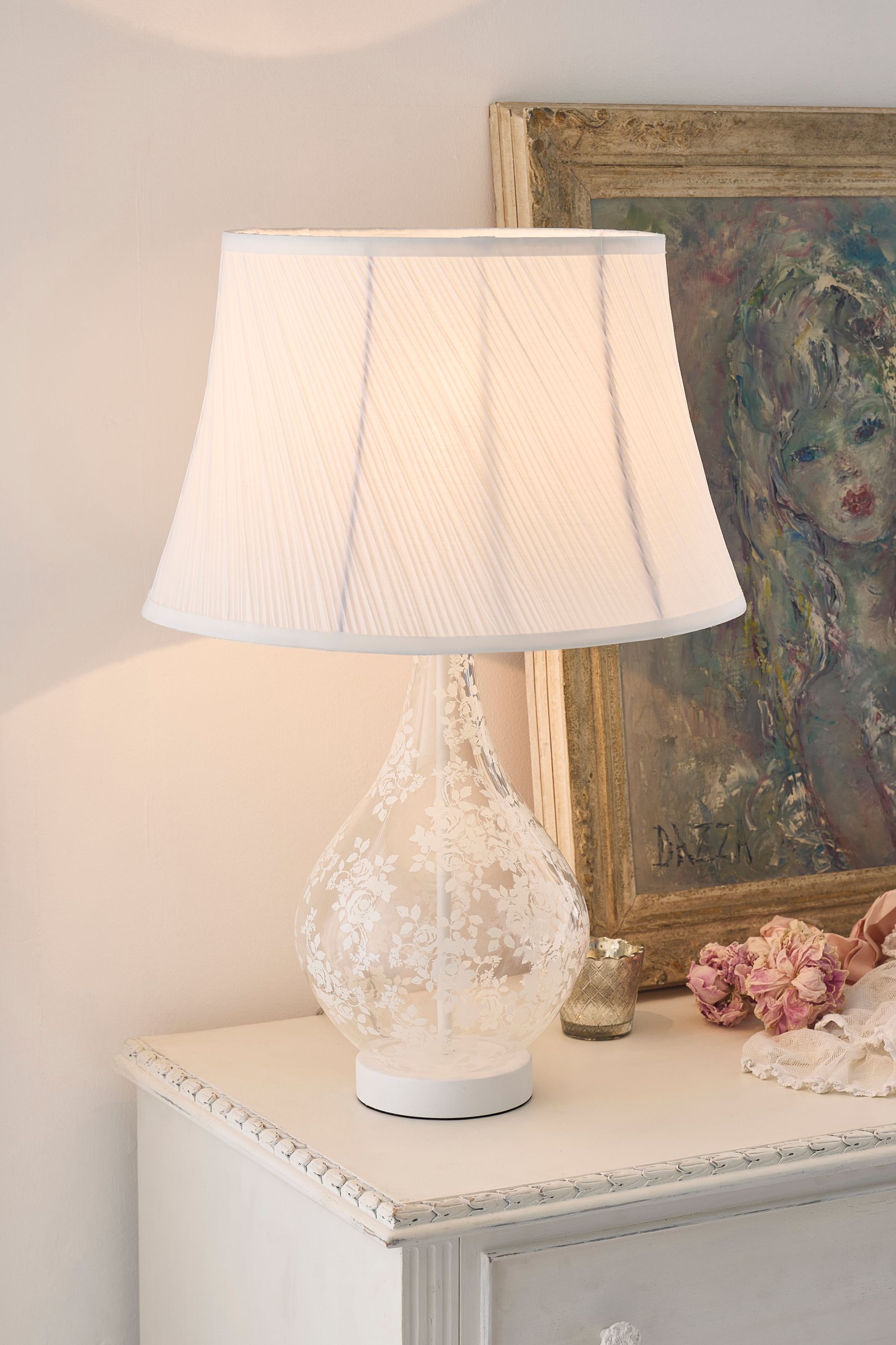 Buy Shabby Chic by Rachel Ashwell® White Lillian Table Lamp from the ...