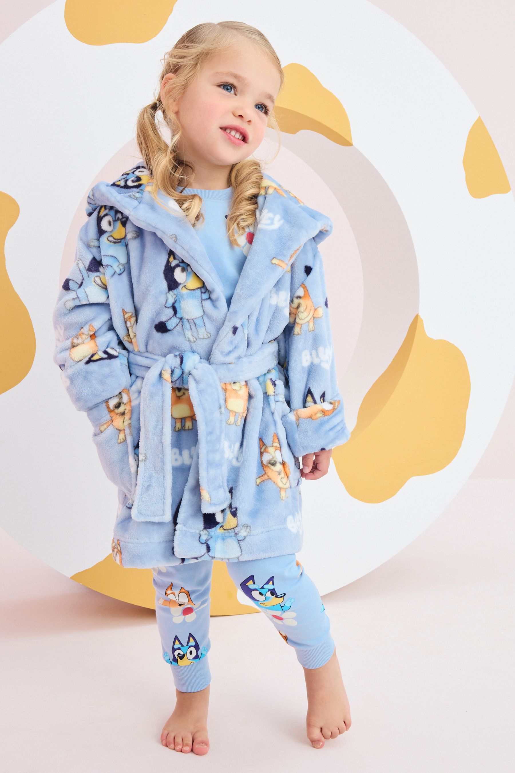 Buy Blue Bluey License Fleece Dressing Gown (9mths-8yrs) from the Next ...