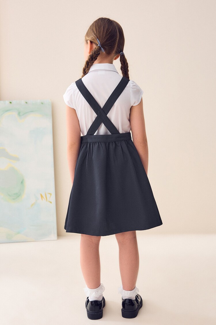 Buy Navy Bow Pocket Detail School Pinafore Dress (3-14yrs) from Next USA