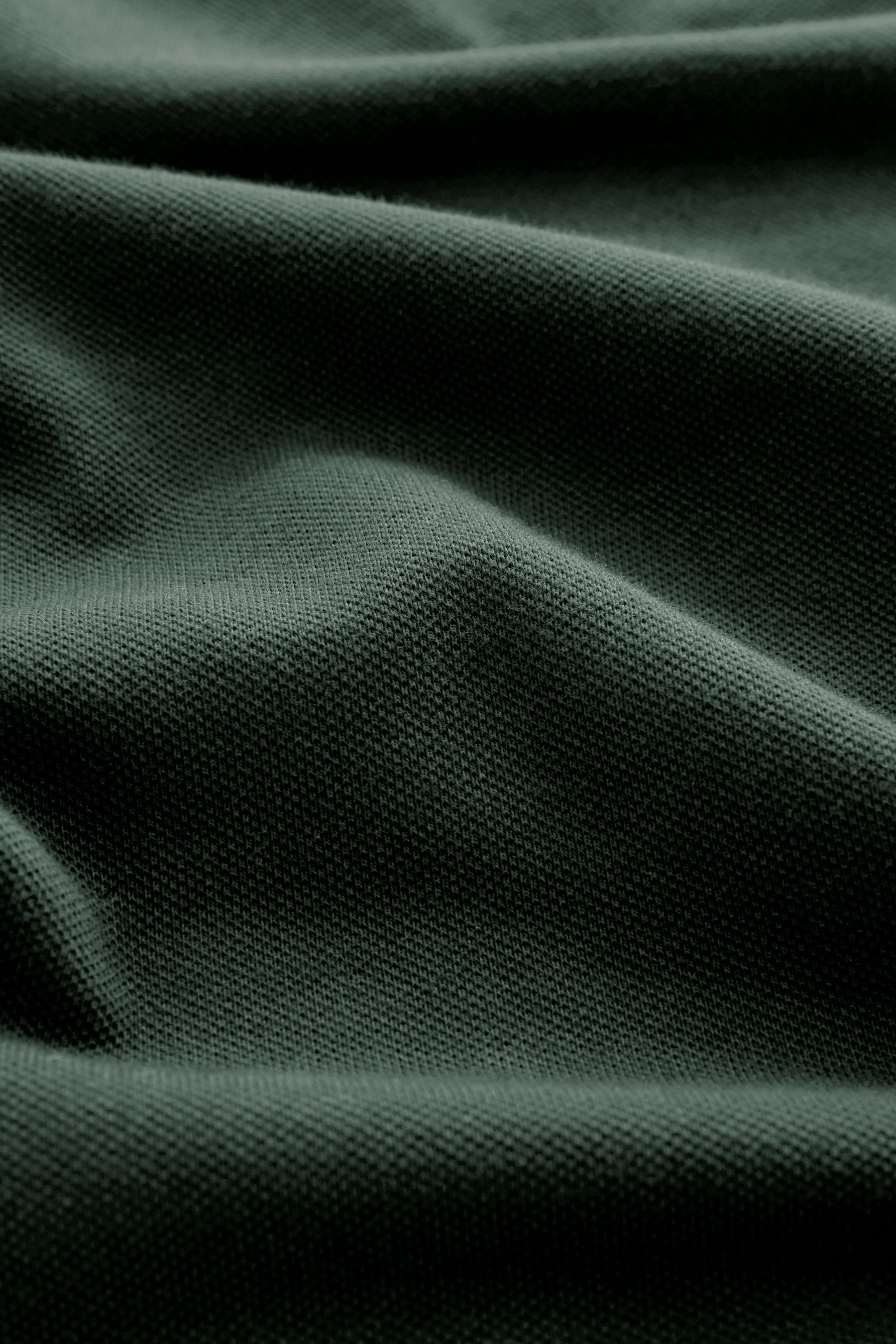 Buy Rich Olive Green Regular Fit Short Sleeve Pique Polo Shirt from the ...