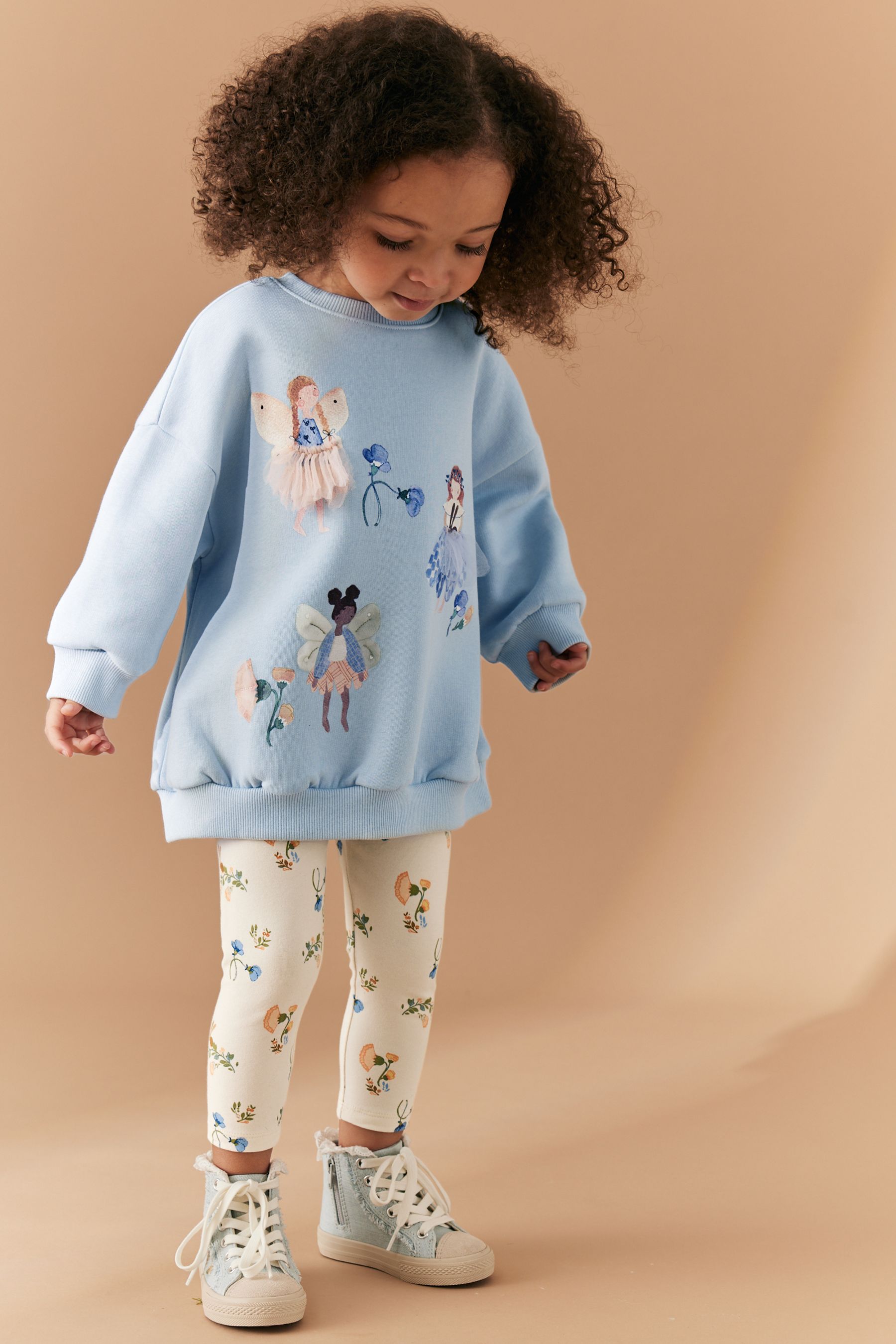 Buy Blue Relaxed Fit Sweater And Leggings Set (3mths-7yrs) from Next USA