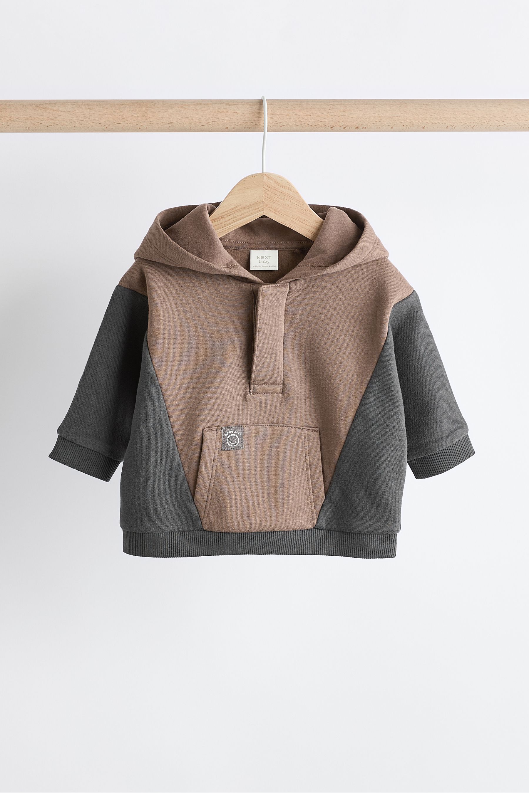 Buy Charcoal Grey Baby Hooded Sweatshirt and Joggers Set from the Next ...