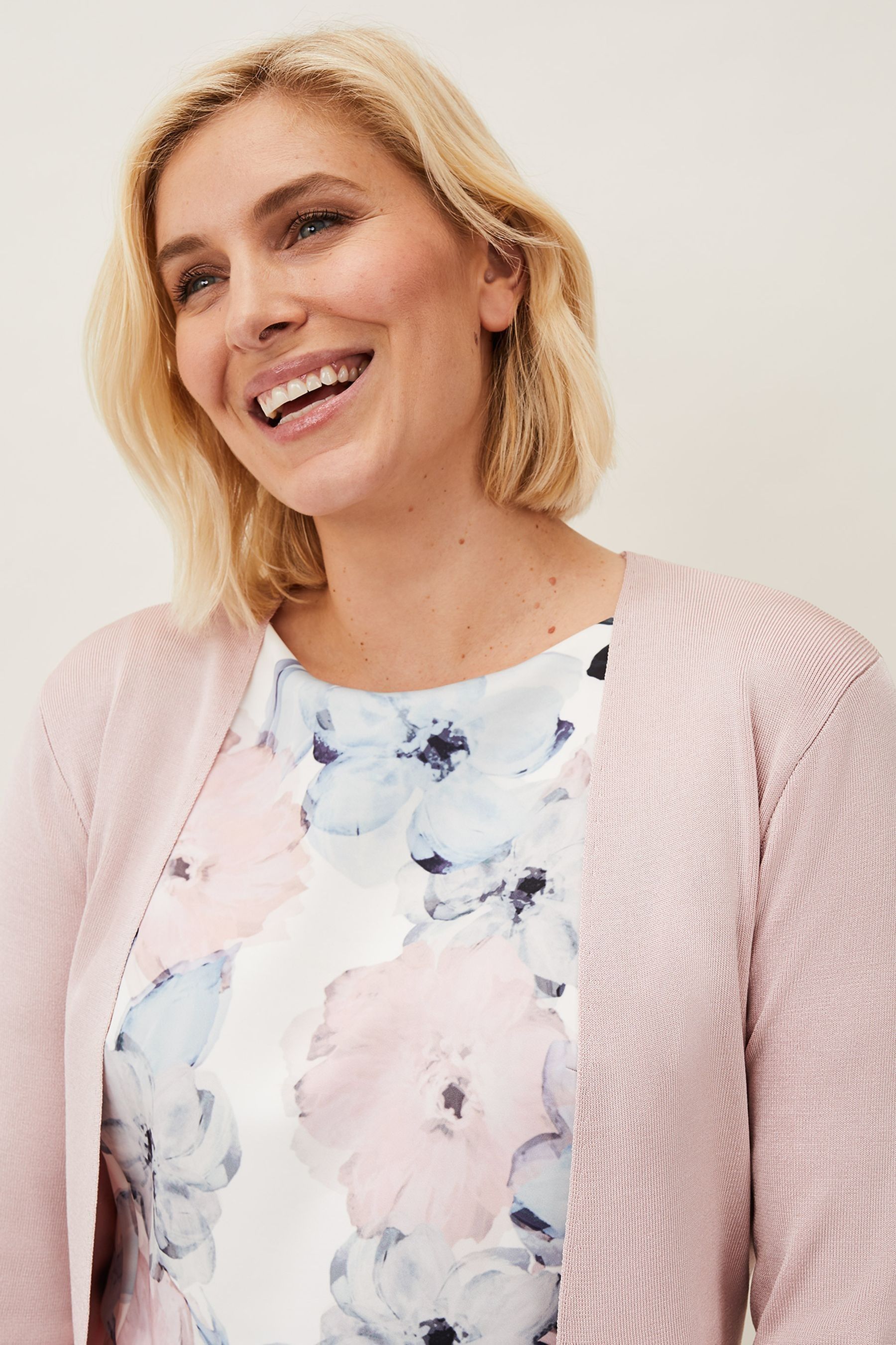 Buy Phase Eight Pink Salma Lightweight Knitted Jacket from the Next UK ...