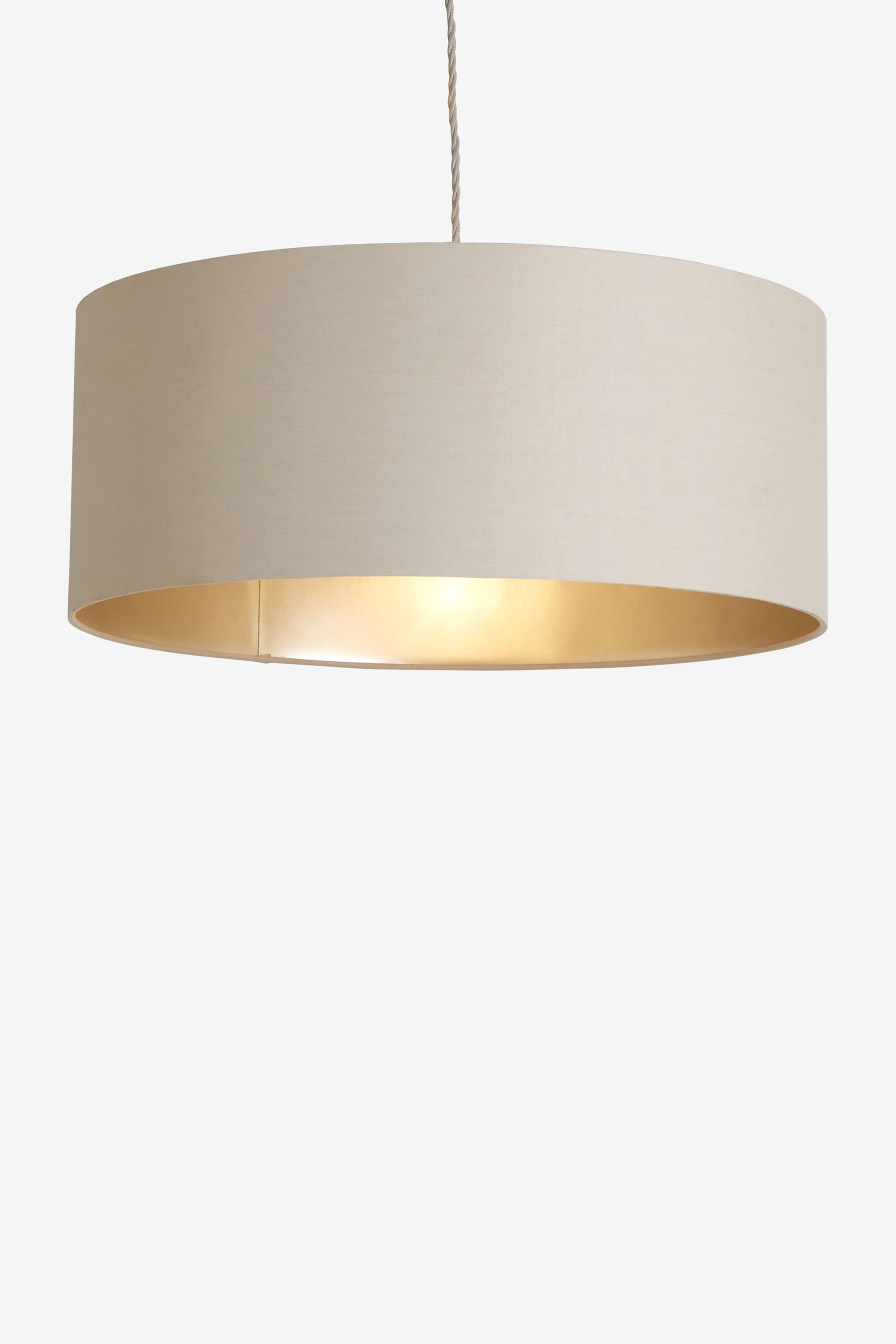 Buy Champagne Gold Rico 2 Tier Drum Large Easy Fit Shade Ceiling Light ...