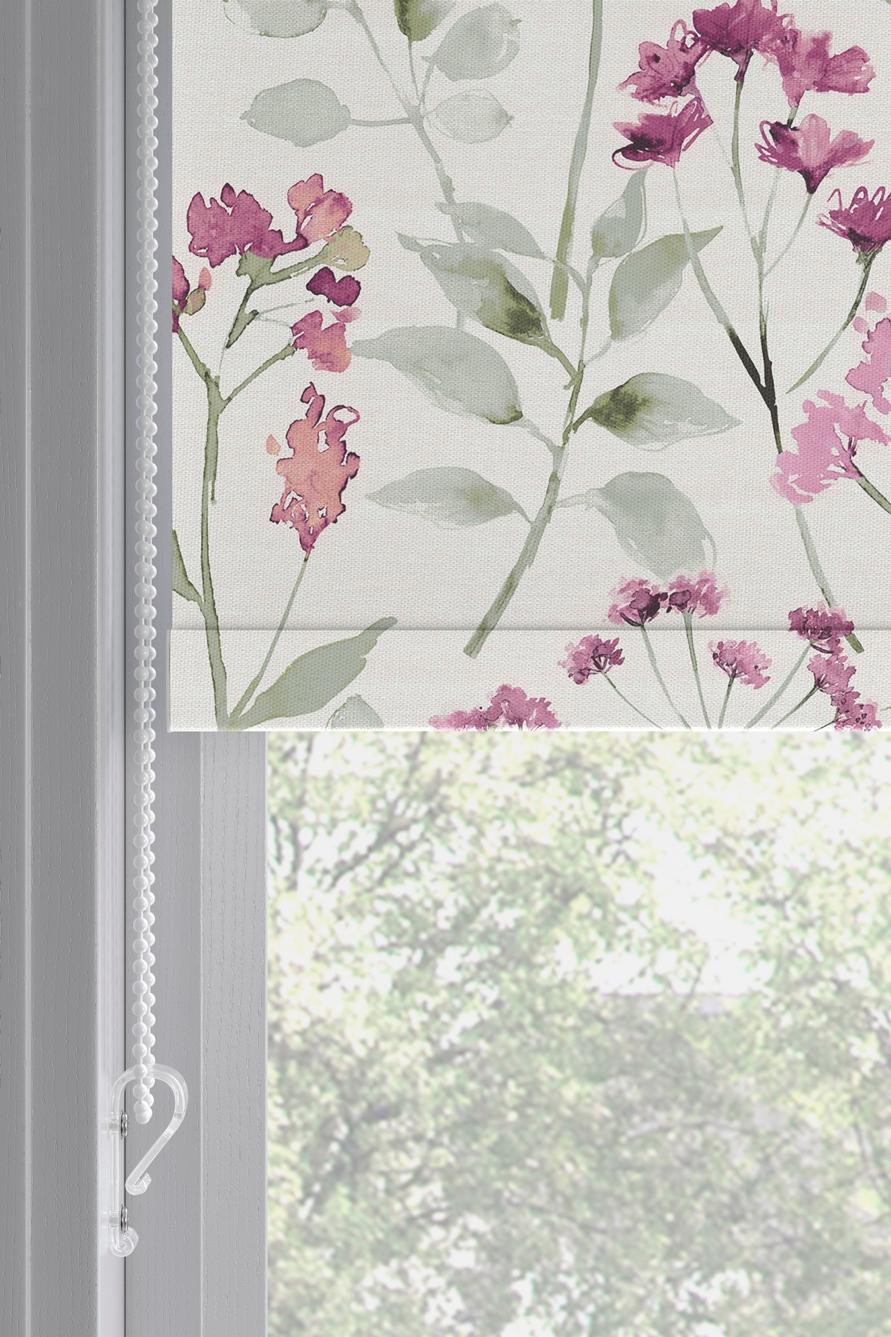Buy Summer Pink Isla Floral Made to Measure Roller Blind from the Next ...
