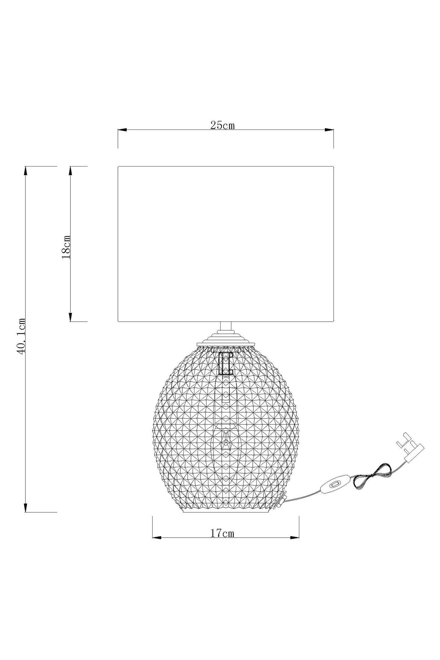 Buy Chrome Glamour Dual Light Small Table Lamp from the Next UK online shop