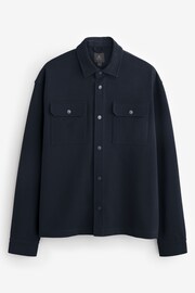 Buy Navy Blue Regular Fit Popper Shacket from the Next UK online shop