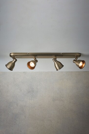 Buy Gallery Home Antique Brass Orilla 4 Bulb Ceiling Light from the ...
