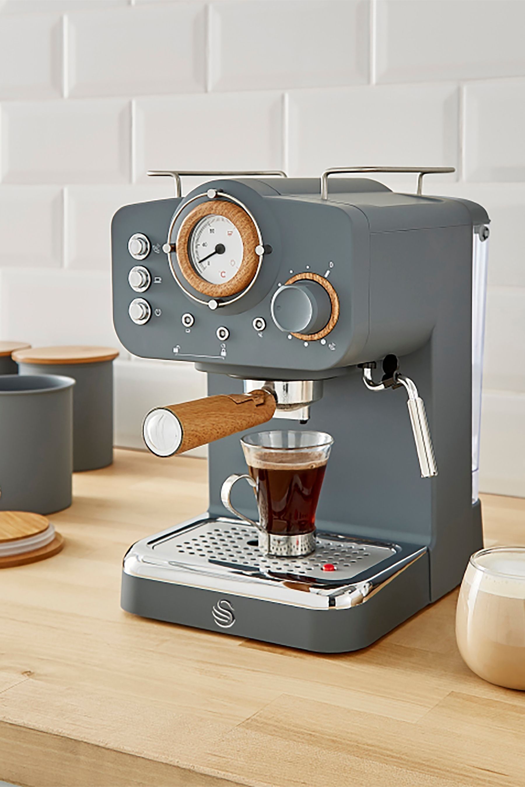 Buy Swan Grey Pump Espresso Coffee Machine from the Next UK online shop