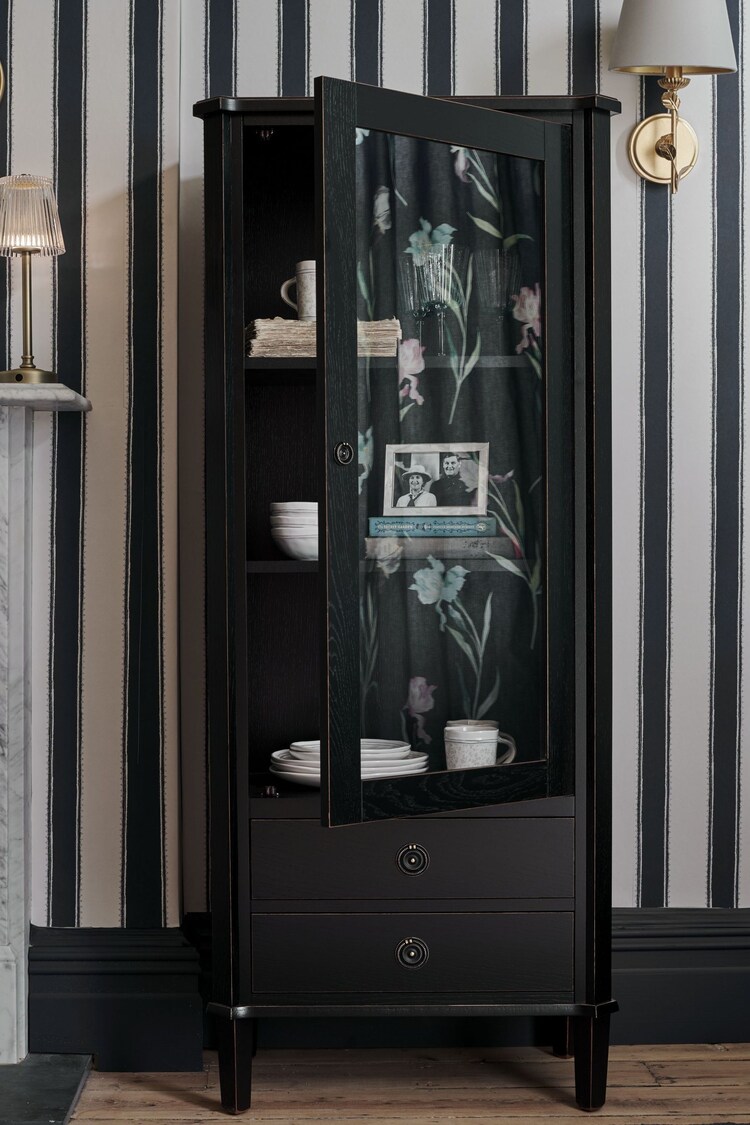 Buy Laura Ashley Black Henshaw 1 Door 2 Drawer Display Unit from the ...