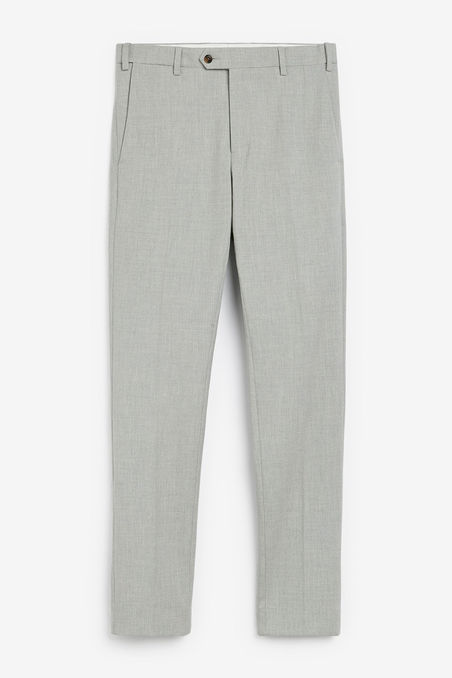 Buy Light Grey Skinny Fit Motionflex Stretch Suit Trousers from the ...