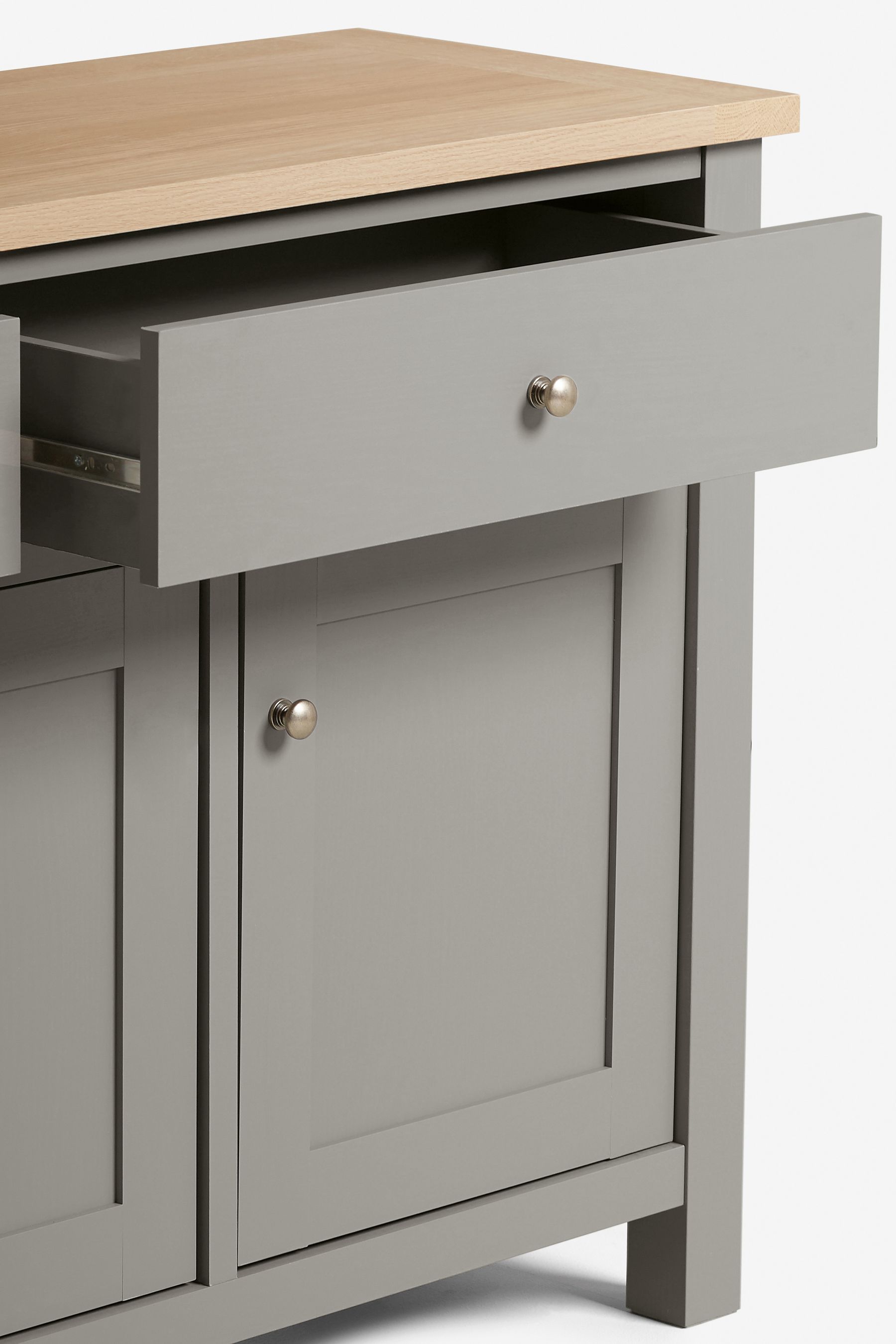 Buy Dove Grey Malvern Oak Effect Large Sideboard from Next Ireland