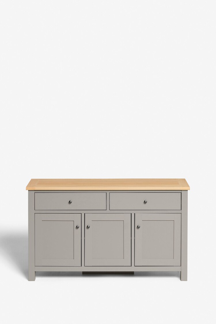 Buy Dove Grey Malvern Oak Effect Large Sideboard from the Next UK ...