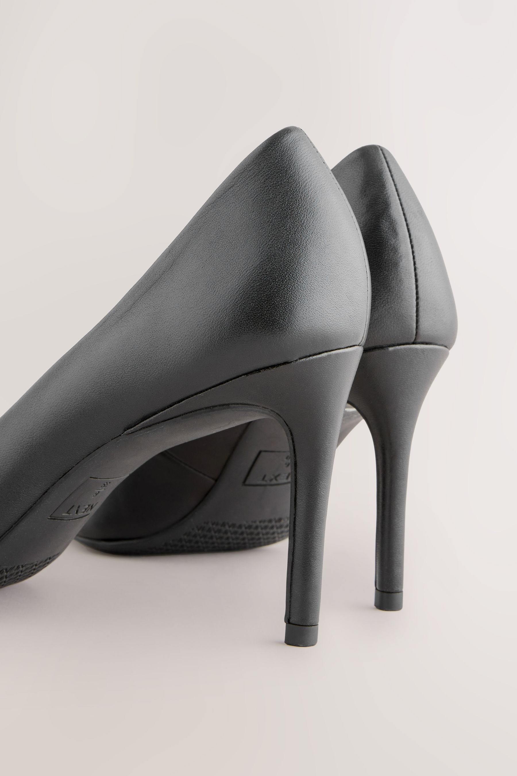 Buy Black Forever Comfort® Leather Mid Court Shoes from the Next UK ...