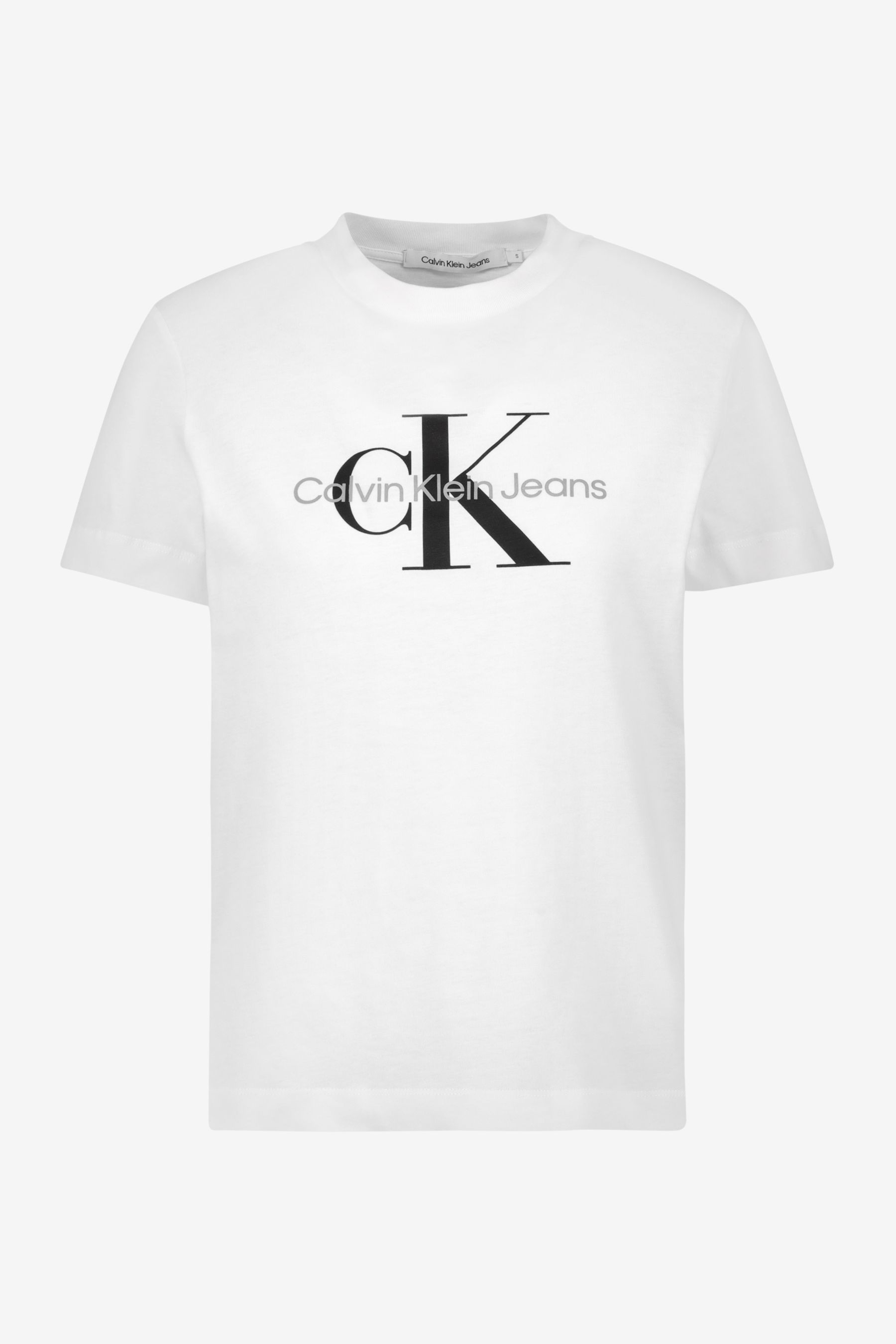 Buy Calvin Klein Jeans 100% Cotton Core Monogram Regular White T-Shirt ...