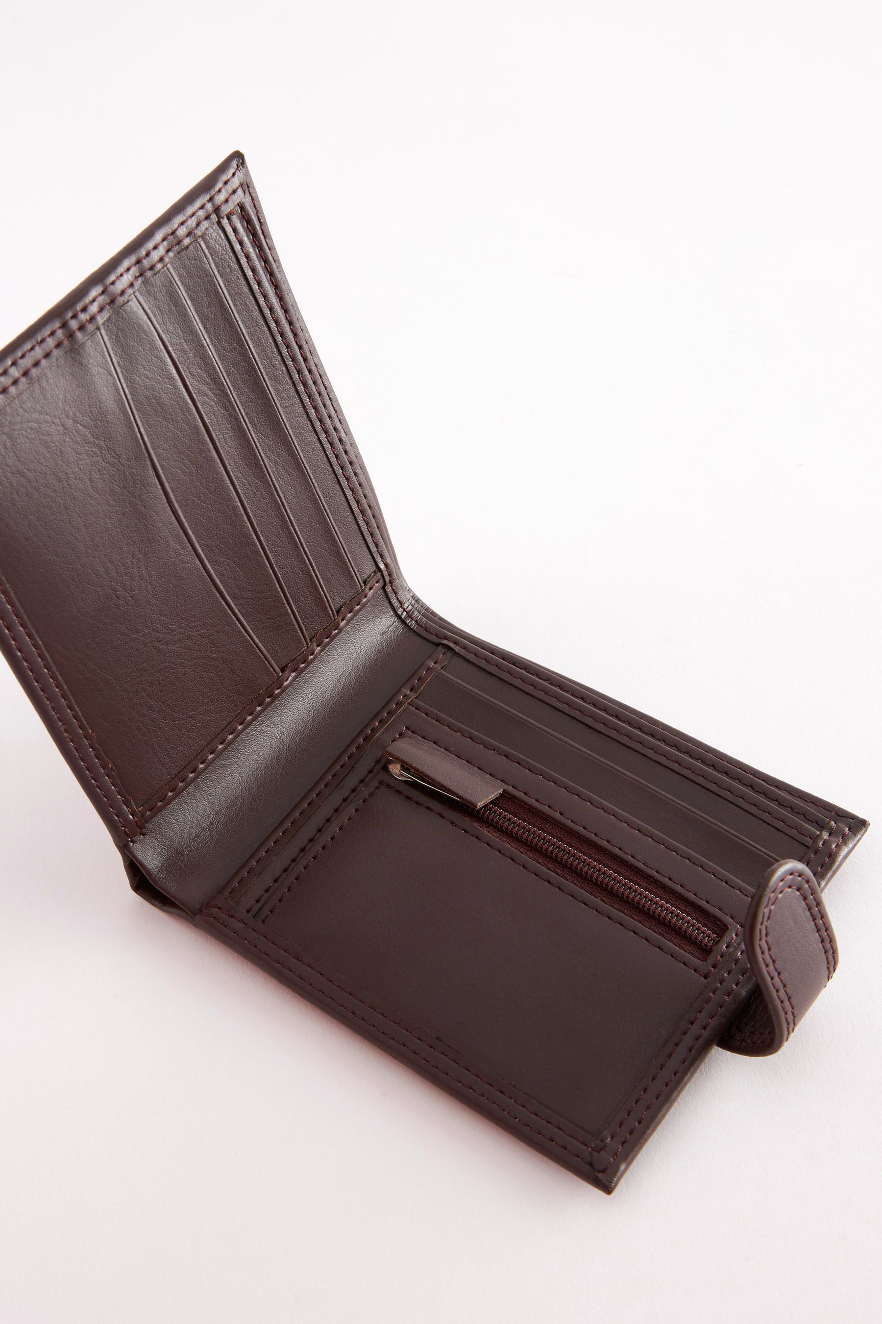 Buy Brown Popper Wallet from the Next UK online shop