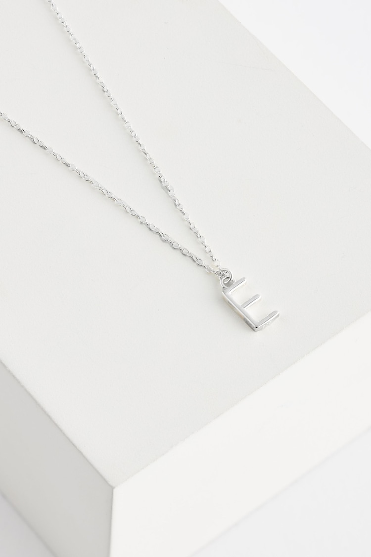 Buy Sterling Silver E Initial Necklace from the Next UK online shop