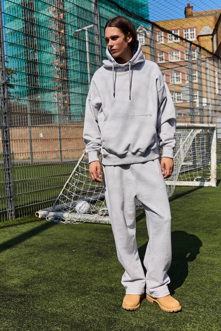 Buy Grey Heavyweight 100% Cotton Joggers from the Next UK online shop