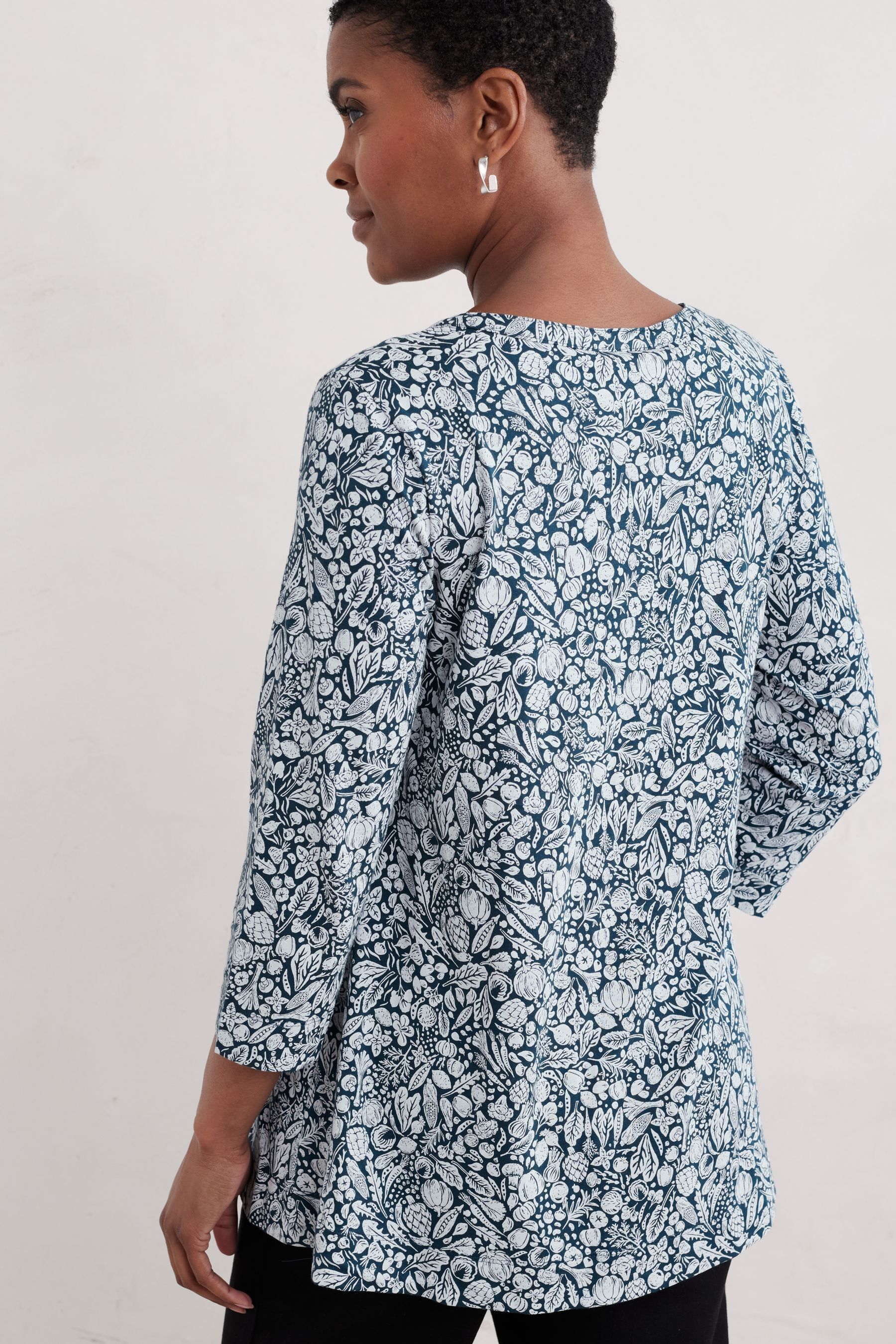 Buy Seasalt Cornwall Blue Risso Jersey Top from the Next UK online shop