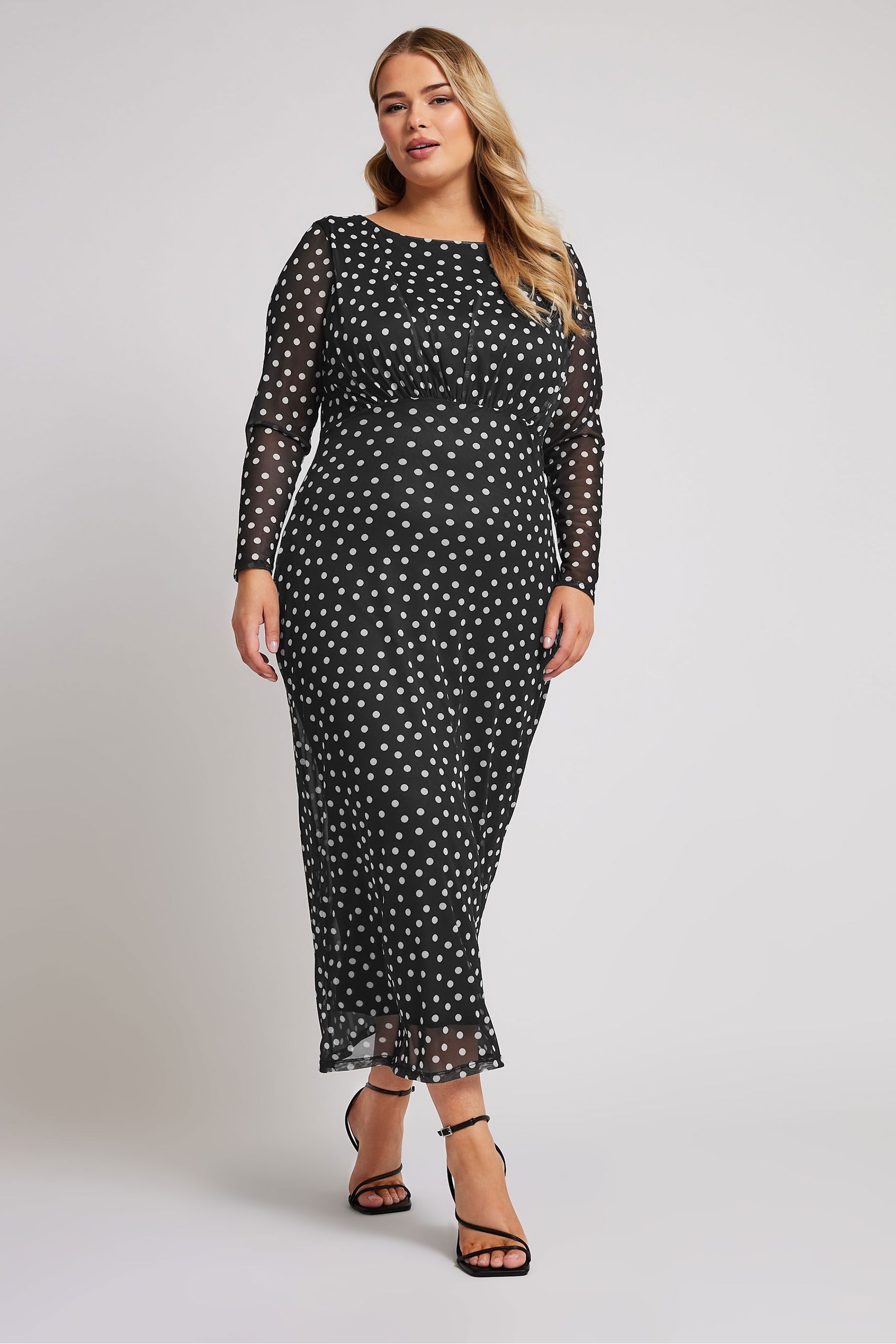 Buy Yours Curve Black London Mesh Dress from the Next UK online shop