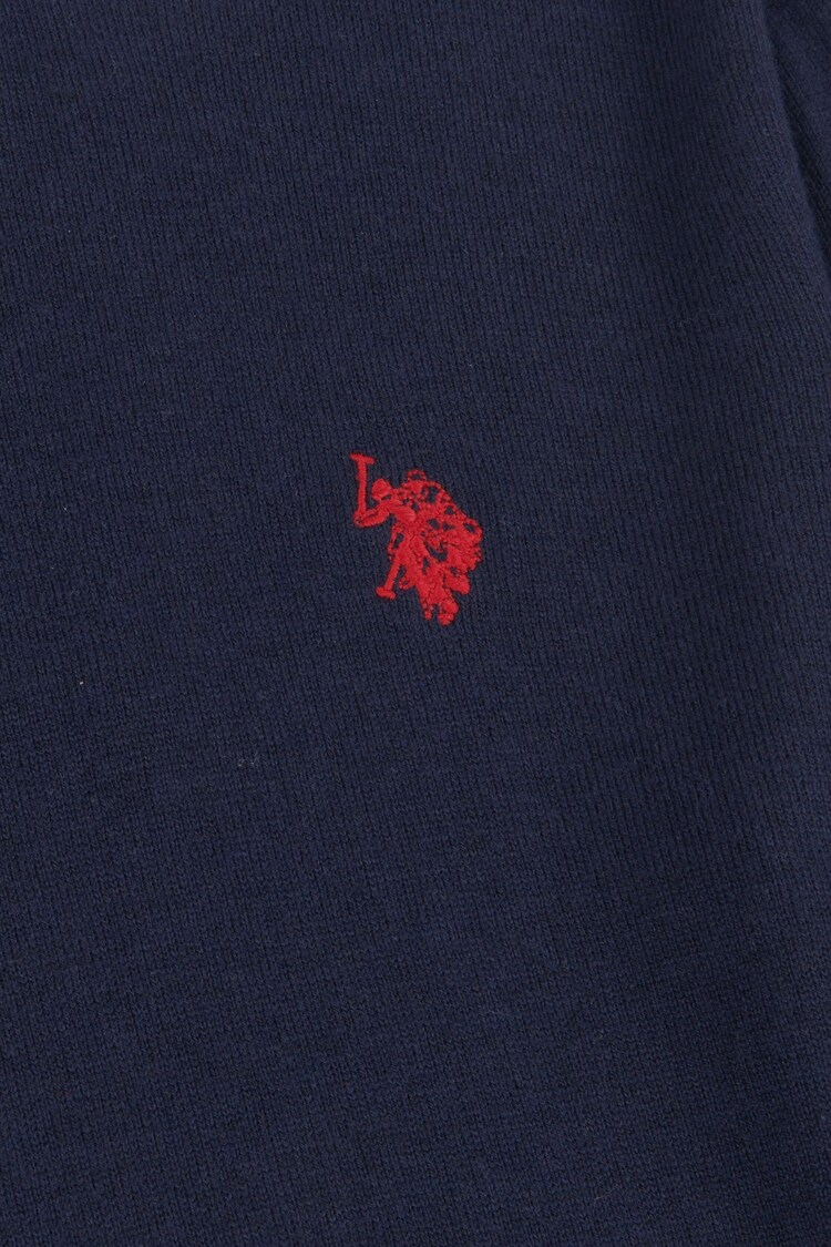 Buy U.S. Polo Assn. Navy Mens Cotton Crew Neck Jumper from the Next UK online shop
