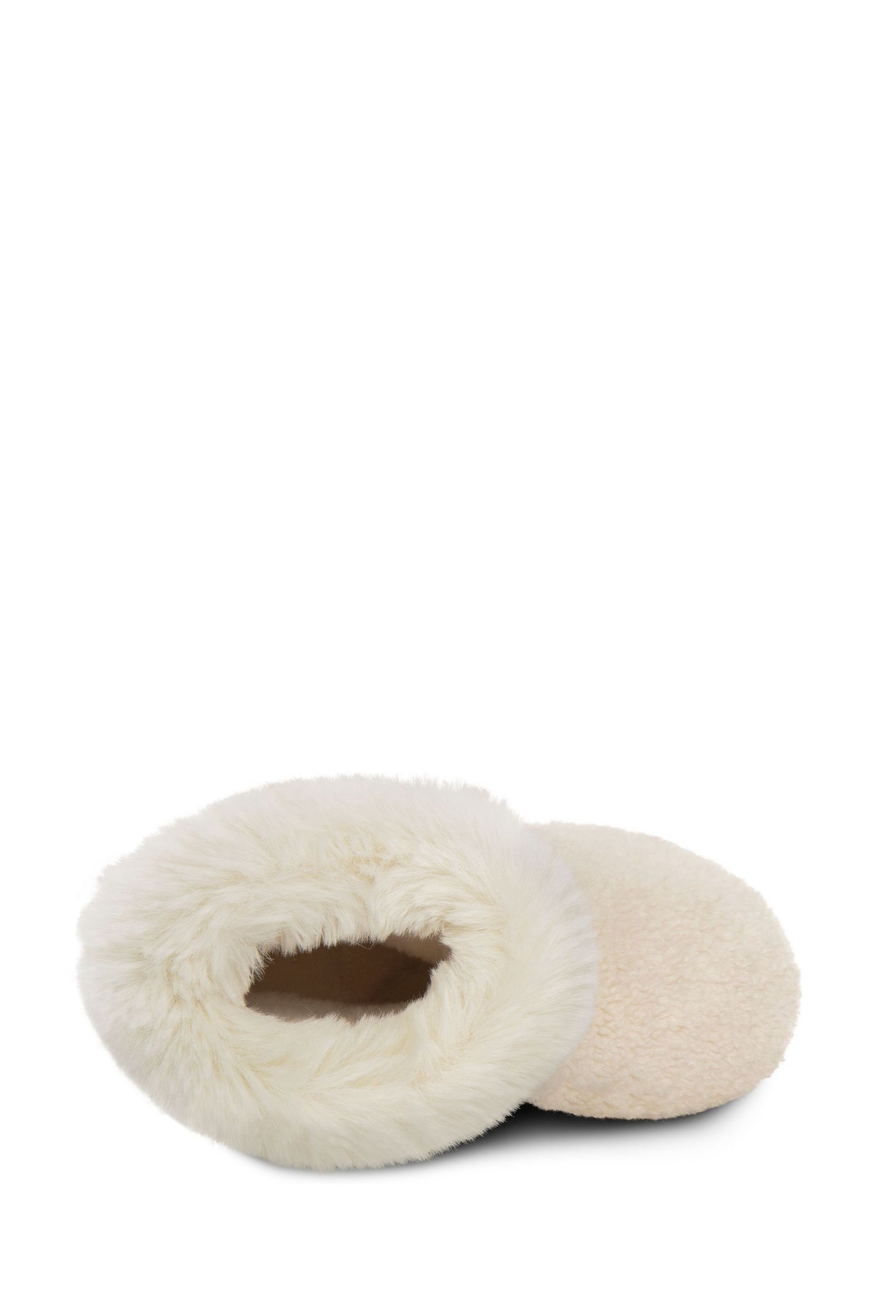 Buy Totes Cream Ladies Isotoner Borg Boot Slippers from the Next UK ...