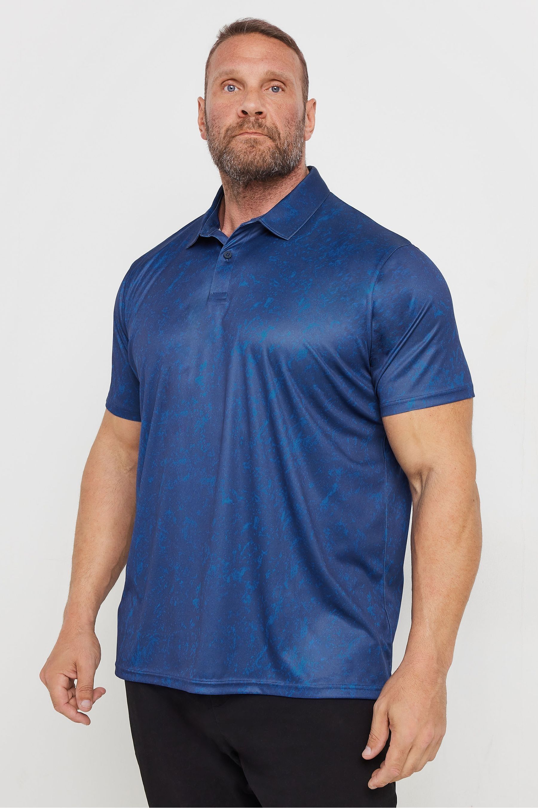 Buy BadRhino Big & Tall Dark Blue Golf Polo Shirt from the Next UK ...
