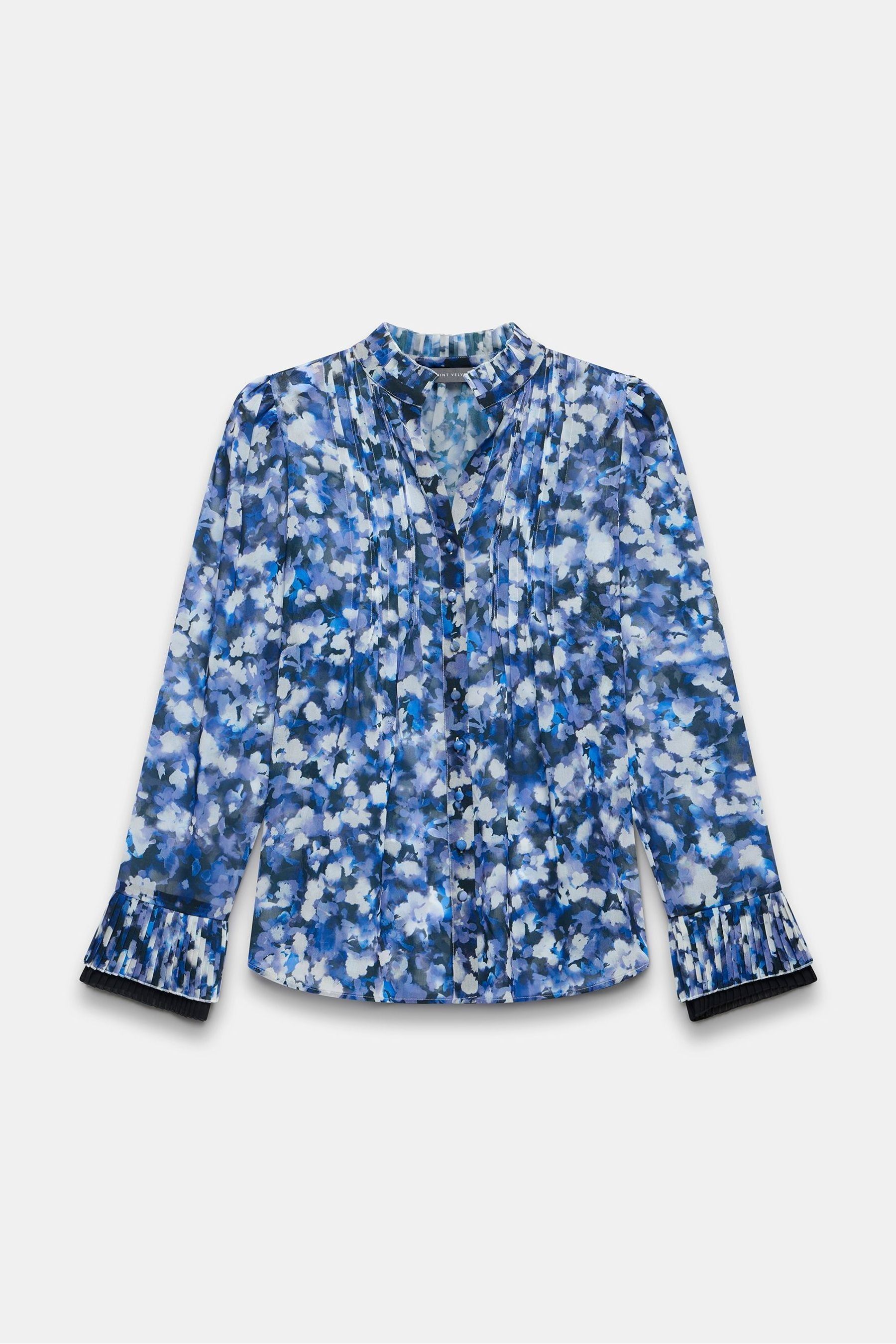 Buy Mint Velvet Blue Abstract Print Blouse from the Next UK online shop